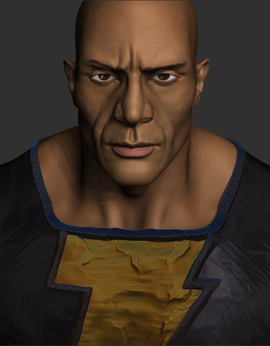 Black Adam Bust | 3D models download | Creality Cloud