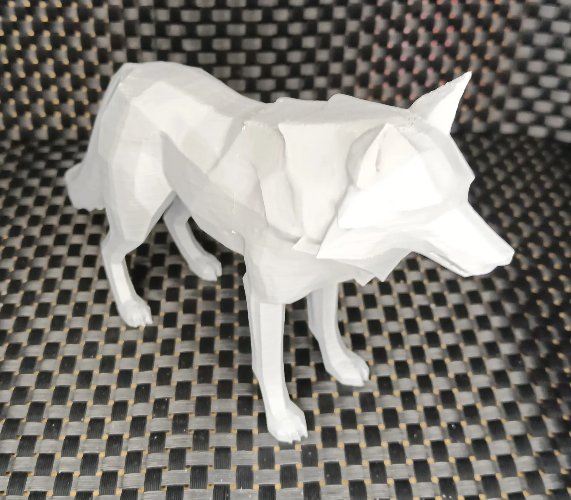 3D Printer Files | 3MF File | Figurine Wolf low poly - Wilk low poly ...