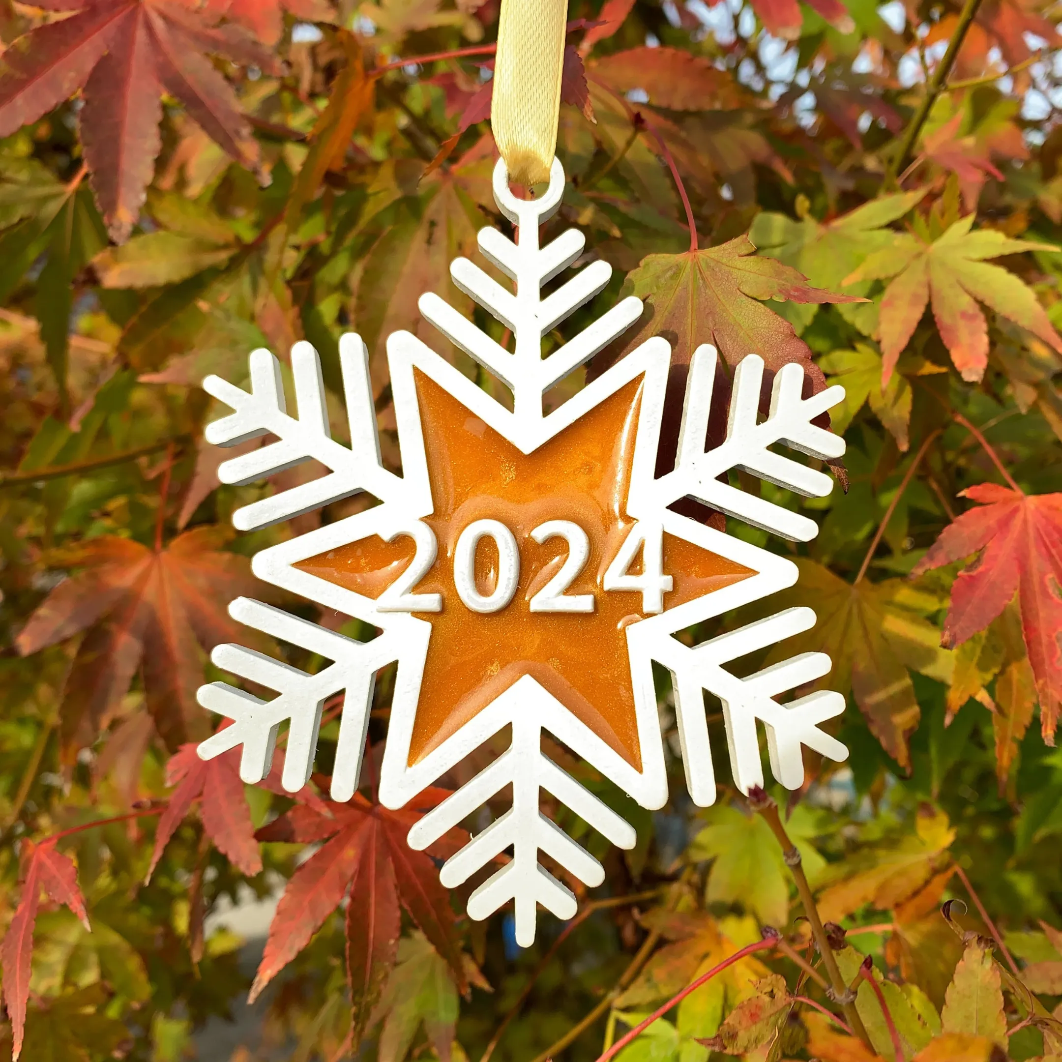 Home Decorations & Ornaments STL Download - Christmas Snowflake 2024 ...