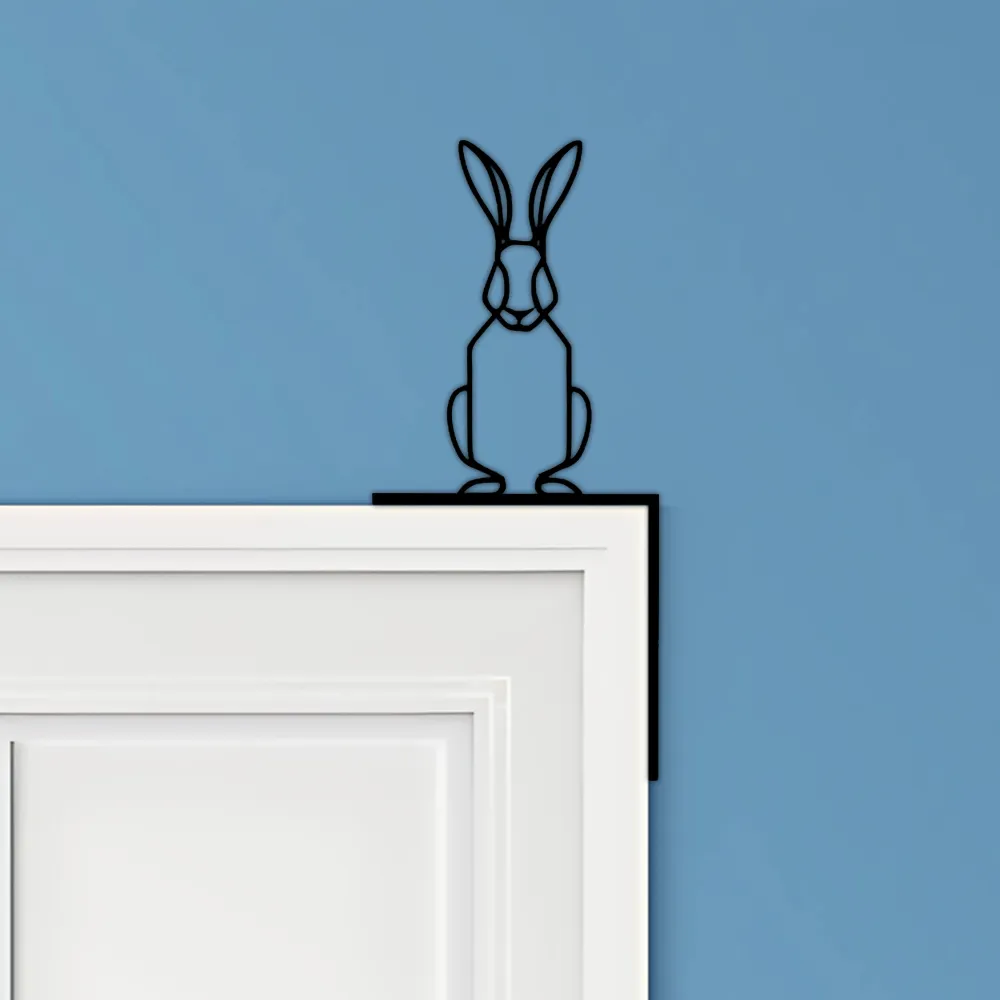 Home Decorations & Ornaments STL Download - Rabbit Door Corner Decorby ...