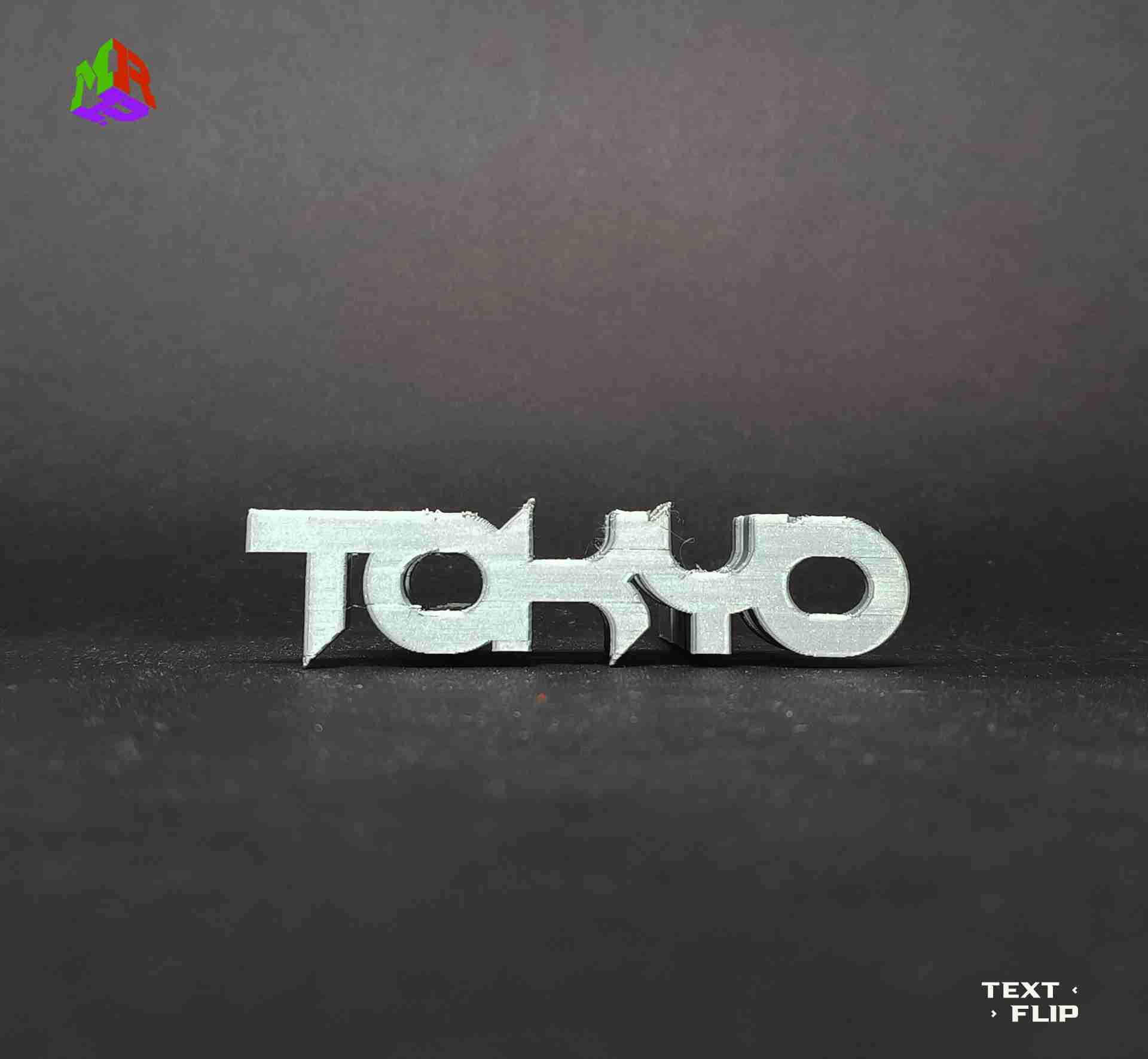 Text Flip: Tokyo - Arch | 3D models download | Creality Cloud