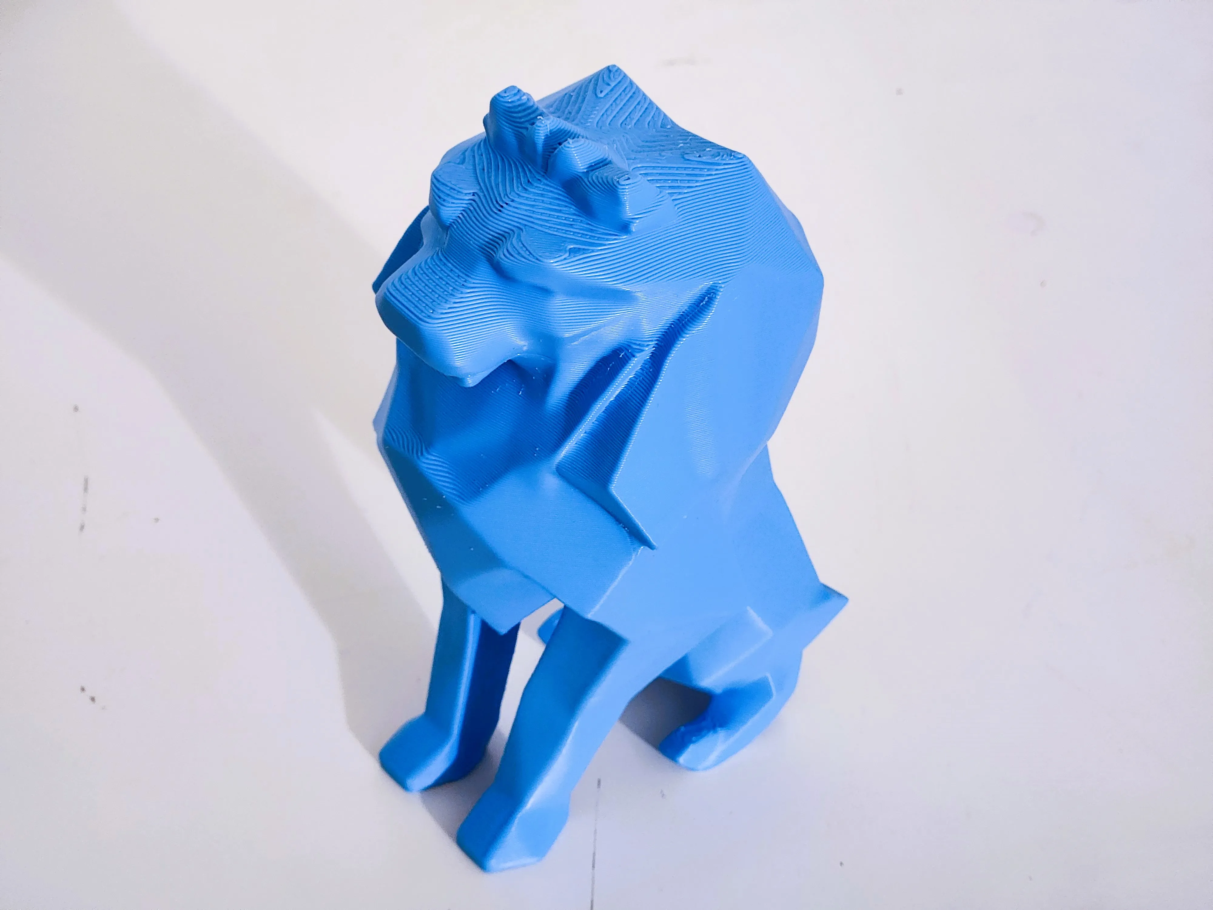 3D Printer Files | 3MF File | Lion faceted-low poly statue | Creality Cloud