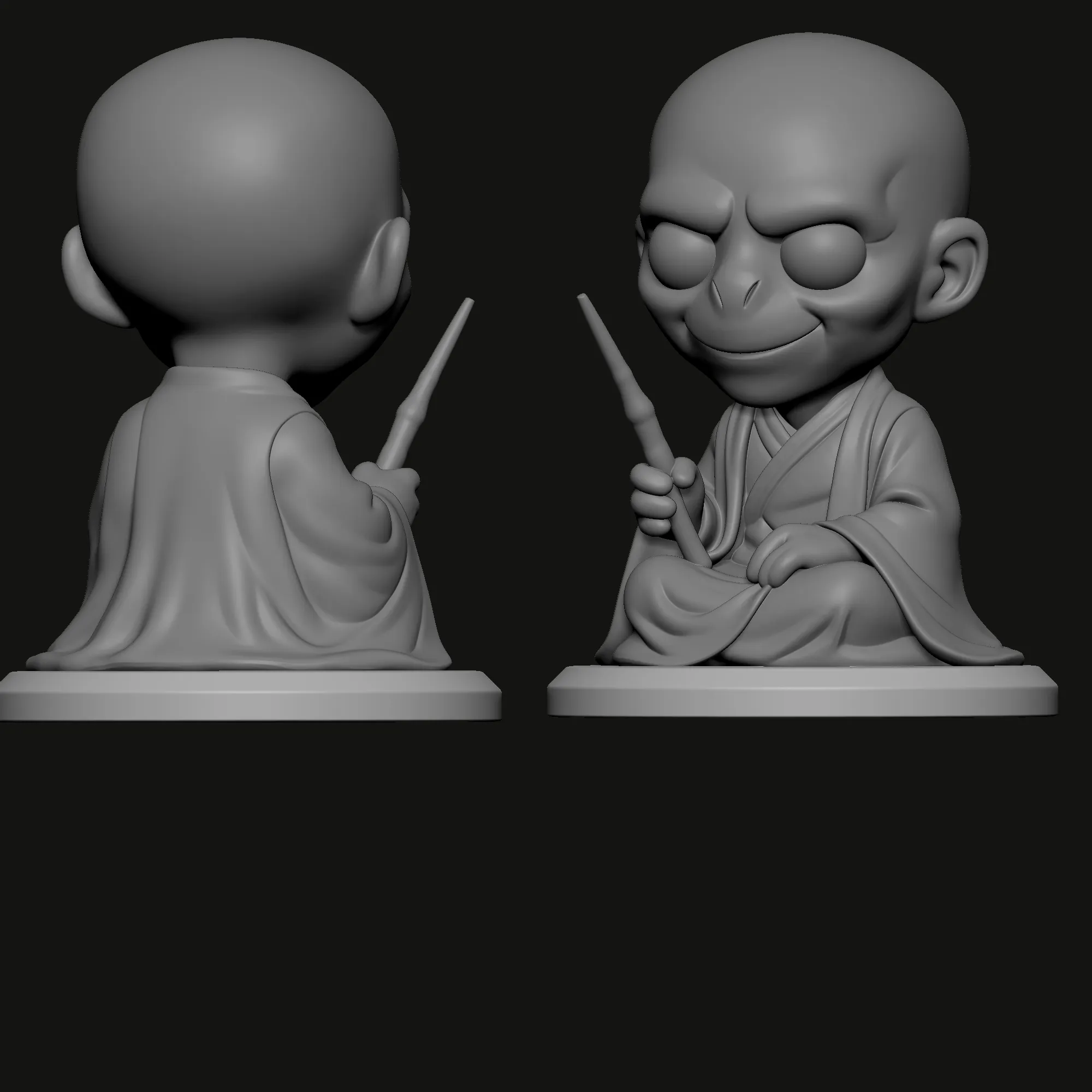 Characters & Creatures STL Download - Cute Voldemort Wizard – Chibi STL ...