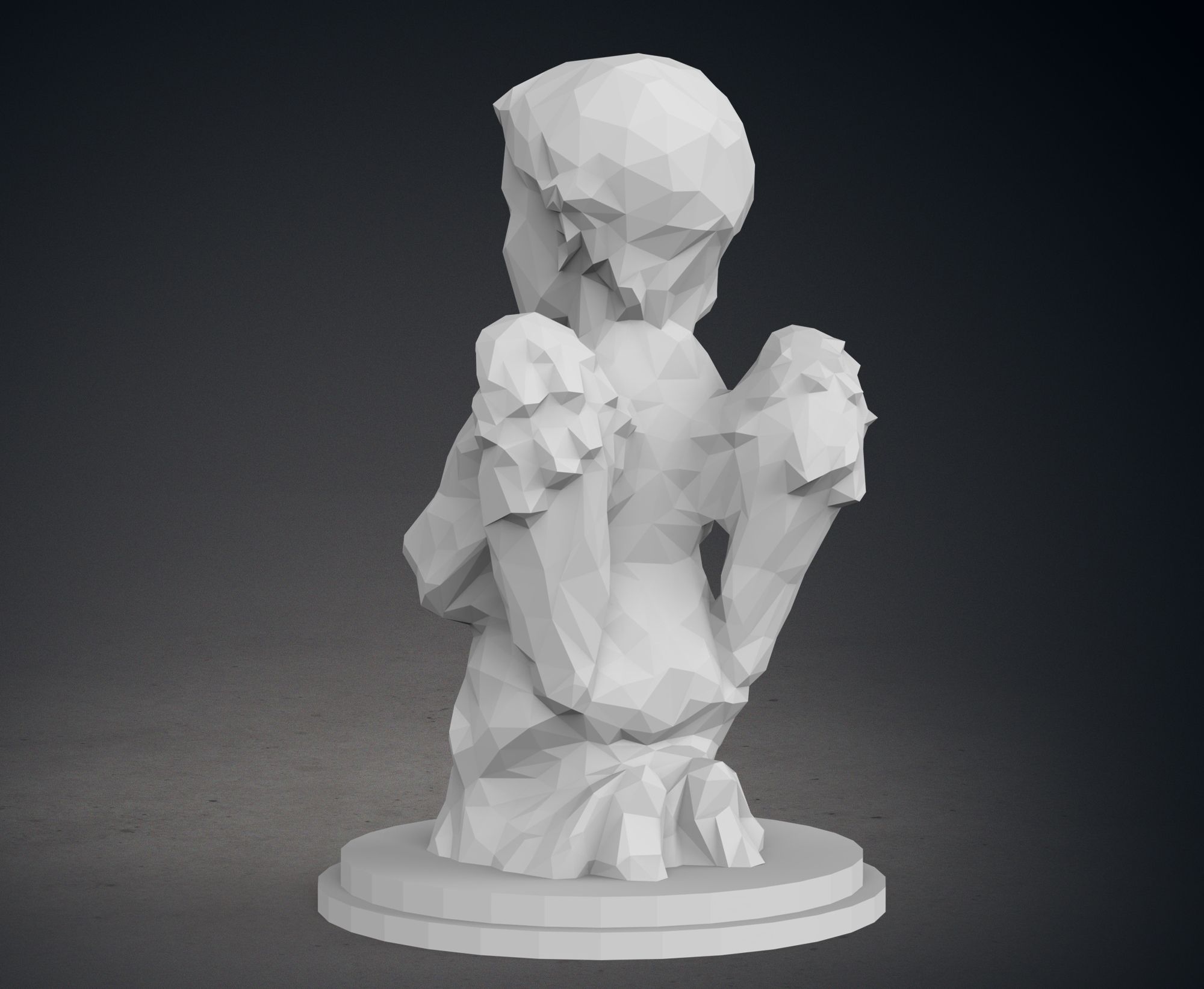 Low Poly Praying Angel | 3D models download | Creality Cloud
