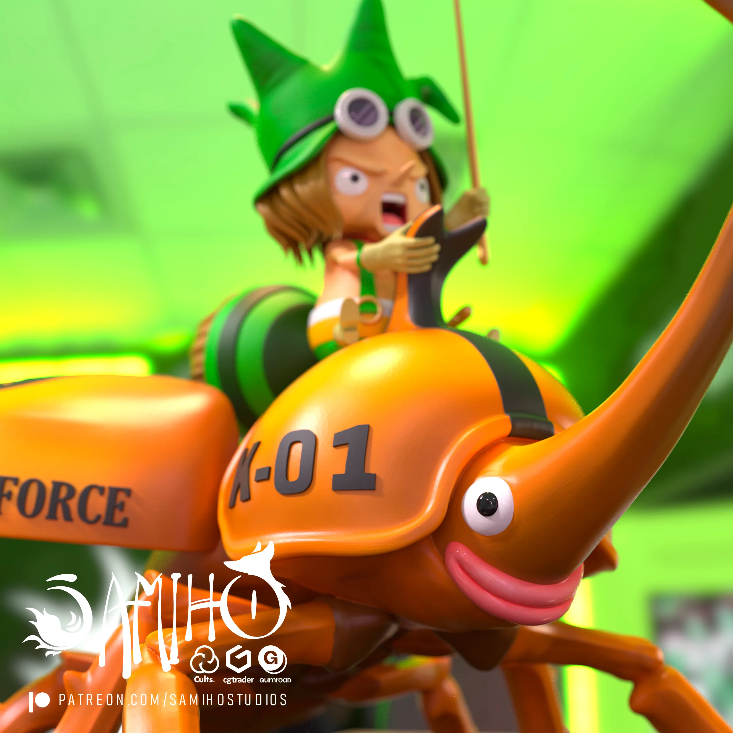 Characters & Creatures STL Download - Samiho Studios - Leo and Kabu ...