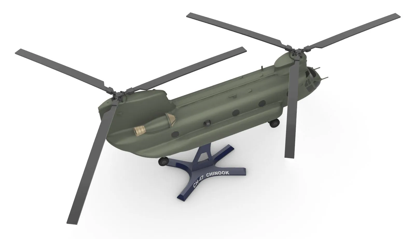 Vehicles & Machinery STL Download - CH-47 CHINOOK 1:55by 3D Araujo