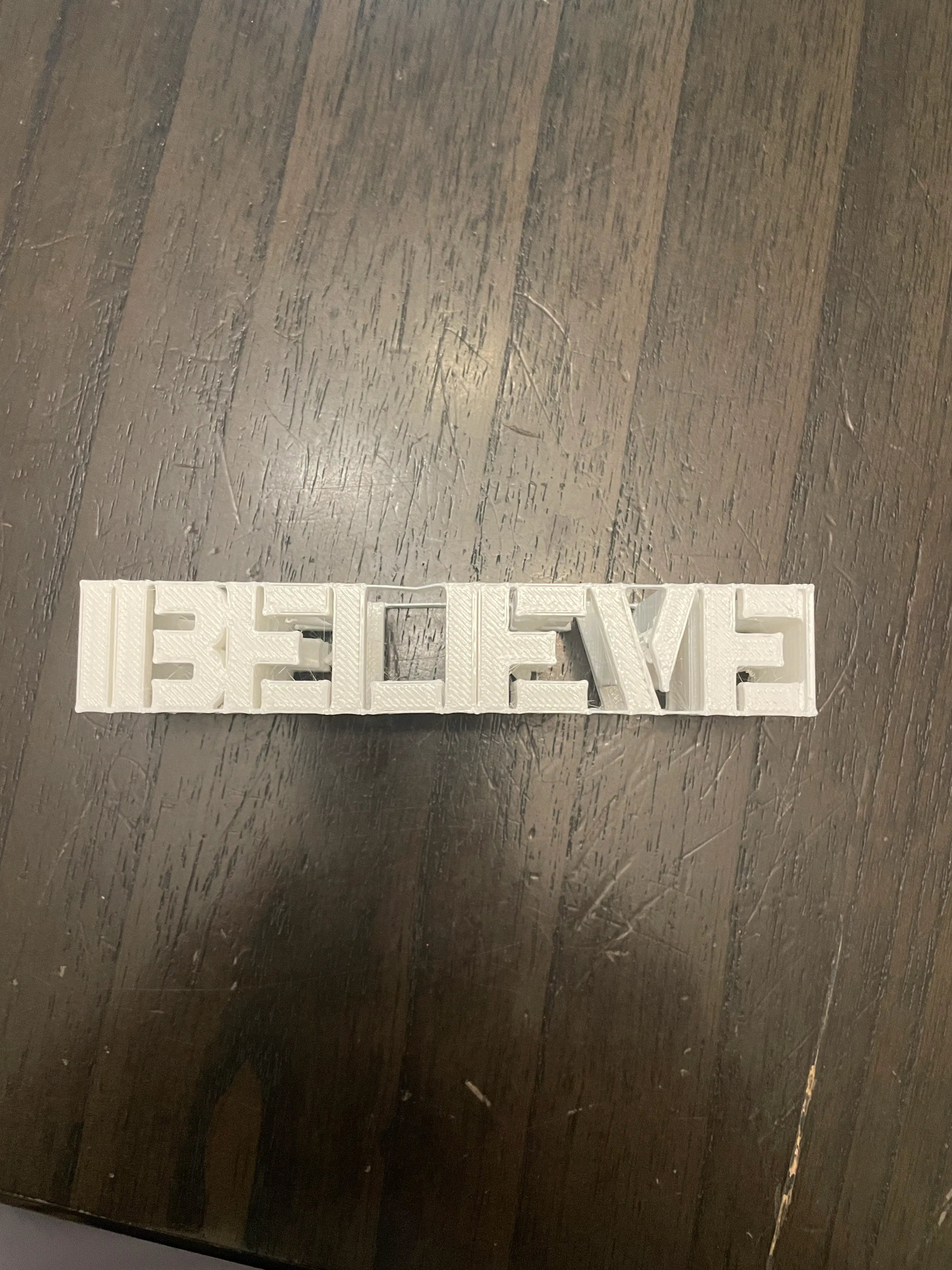 Educational Aids STL Download - I Believe in GOD. Flip Textby DadBot Prints