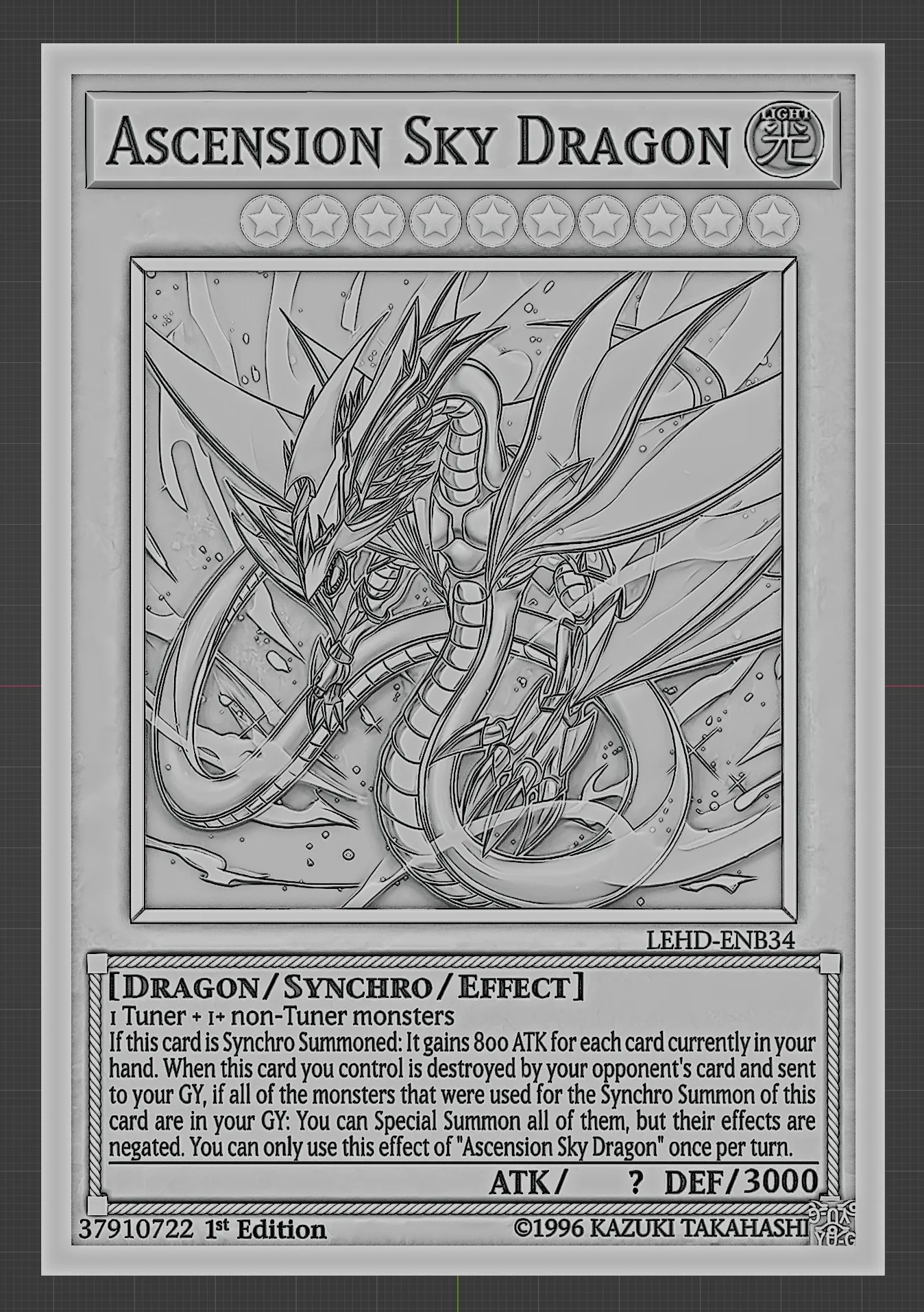 Other STL Download - Ascension Sky Dragon - yu-gi-oh!by Wsonuchiha3D