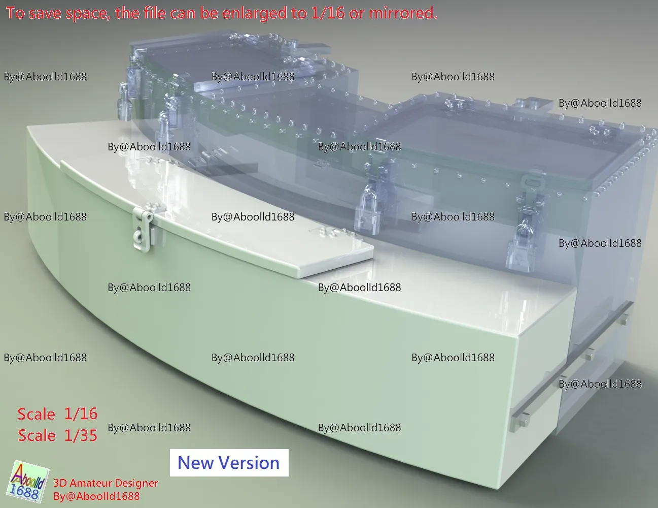 Vehicles & Machinery STL Download - Tiger Tank Turret extension box-A ...