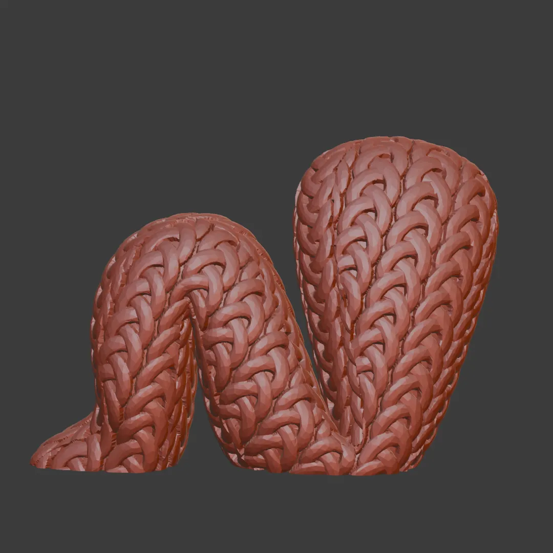 Characters & Creatures STL Download - Knitted Worm (cute)by ...