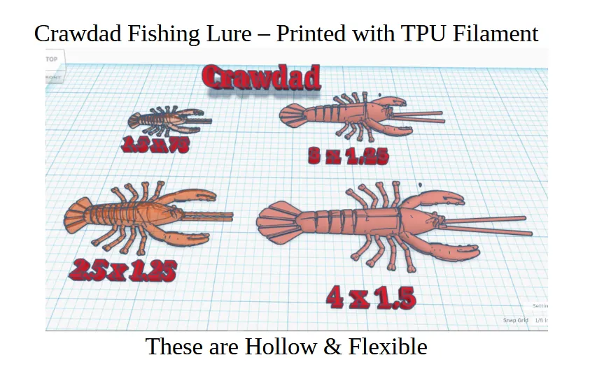 Free Board Games & Card Games STL Download - Soft Crawdad Lureby PaPa K ...