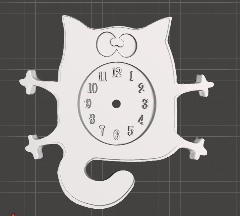 crazy cat clock and clock holder | 3D models download | Creality Cloud