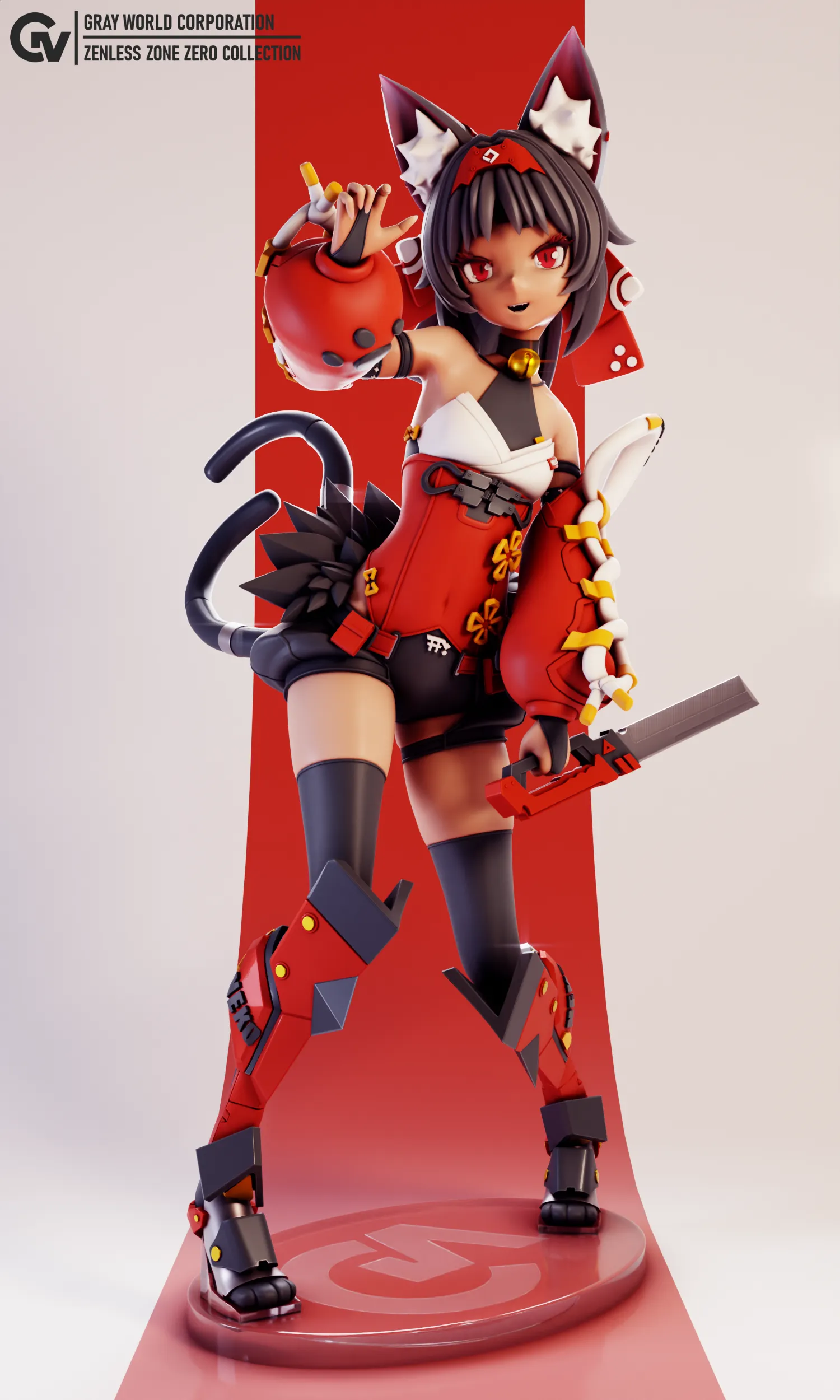 Nekomiya Mana | Zenless Zone Zero | 3D models download | Creality Cloud