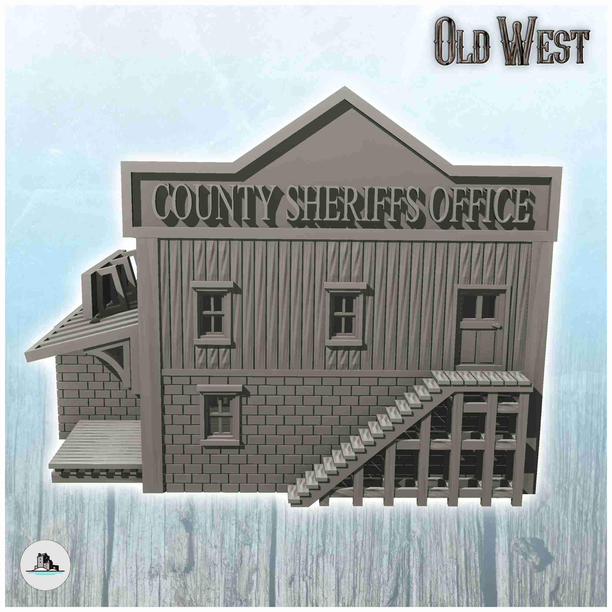 Sheriff's office with removable interior and walls (19) - mi | 3D ...