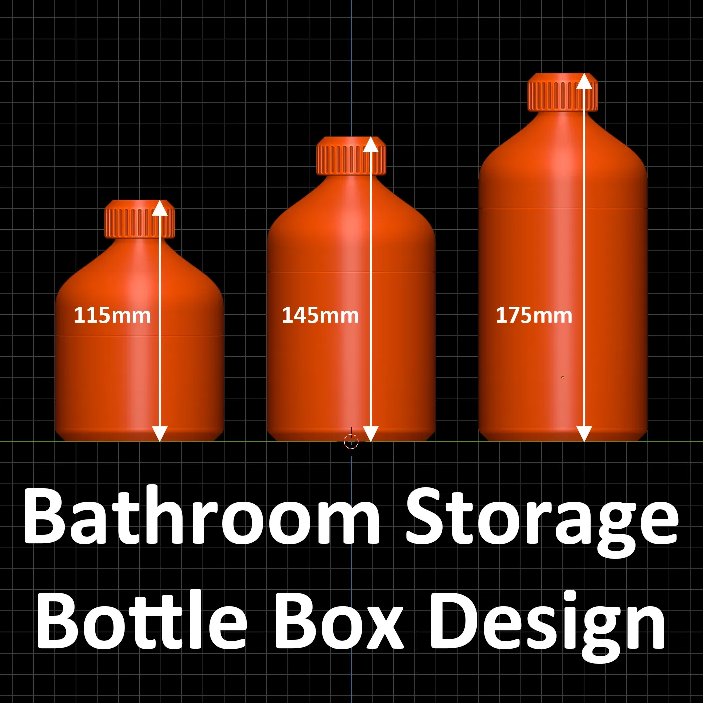 Other STL Download - Bottle Storage Box 3 sizesby magann
