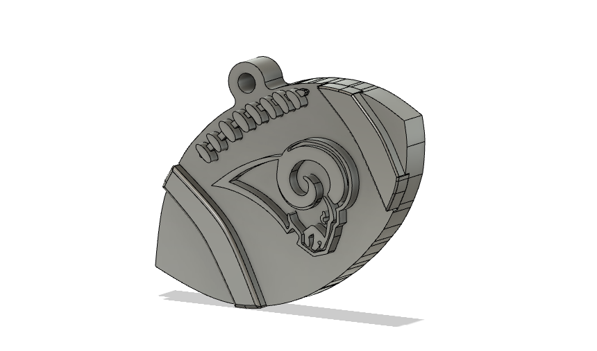 Rams keychain NFL | 3D models download | Creality Cloud