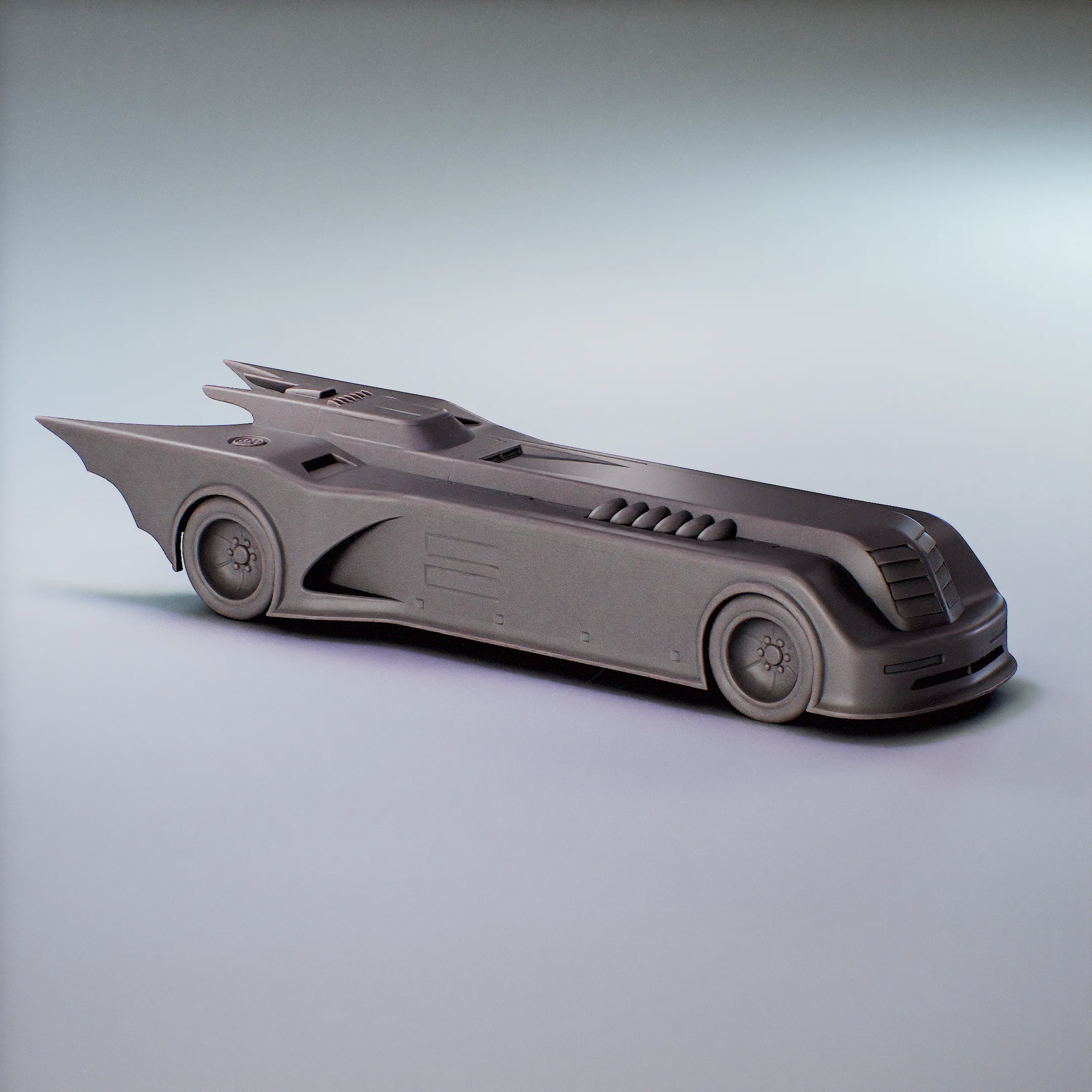 Vehicles & Machinery STL Download - Batmobile animated series - FanArt ...