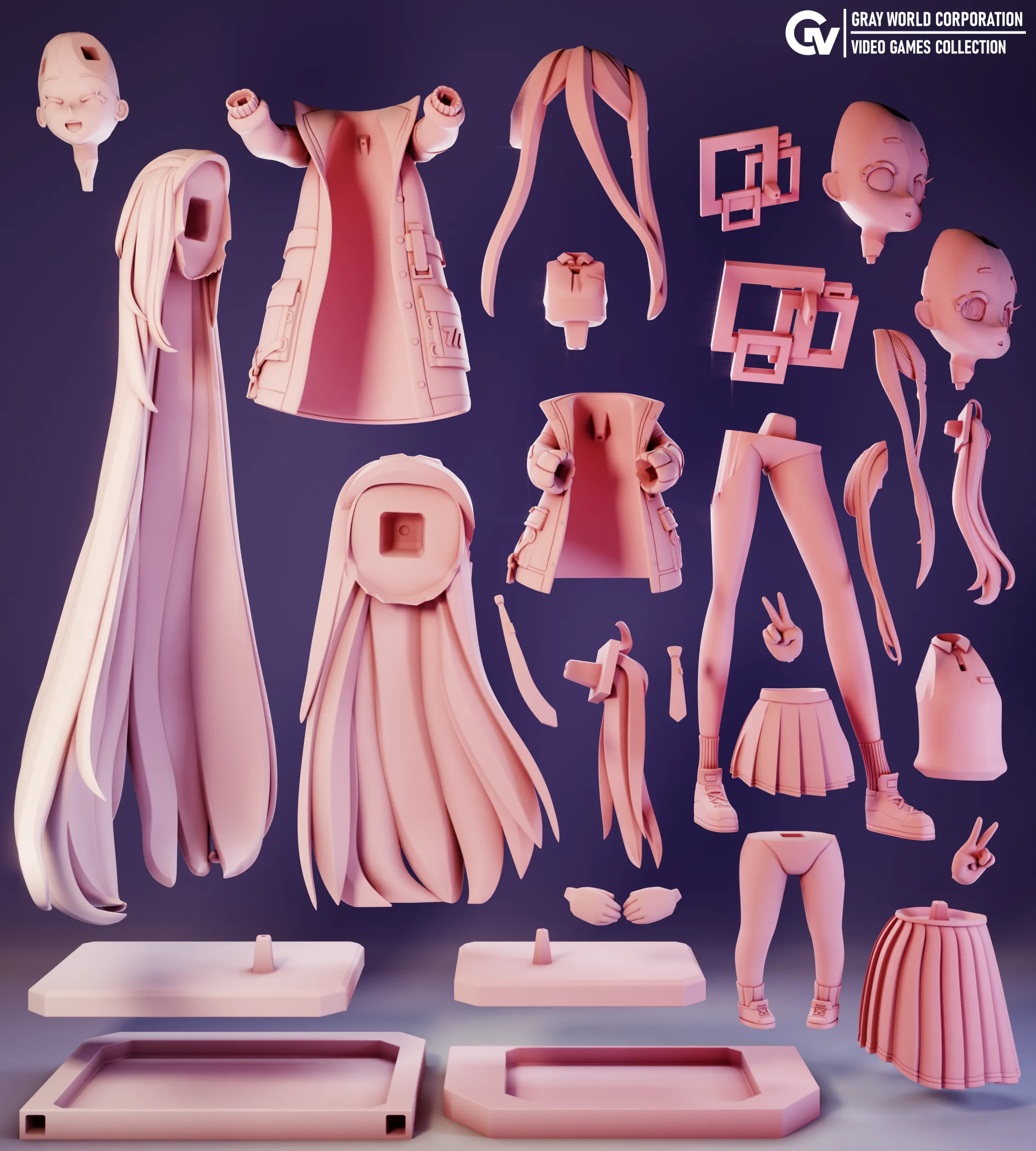 Aris Tendou | Blue Archive | 3D models download | Creality Cloud