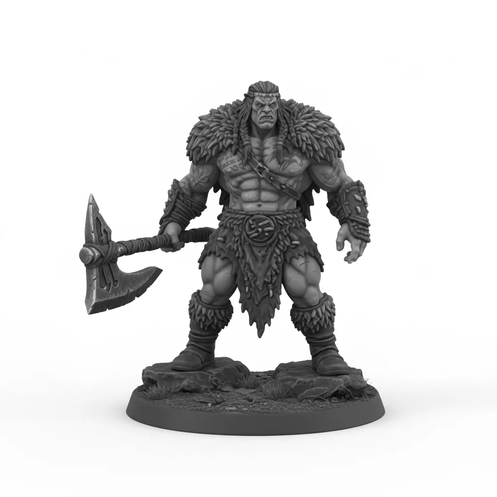 3D Printer Files | 3MF File | DyD Miniatures Barbarian Beast 003 ...