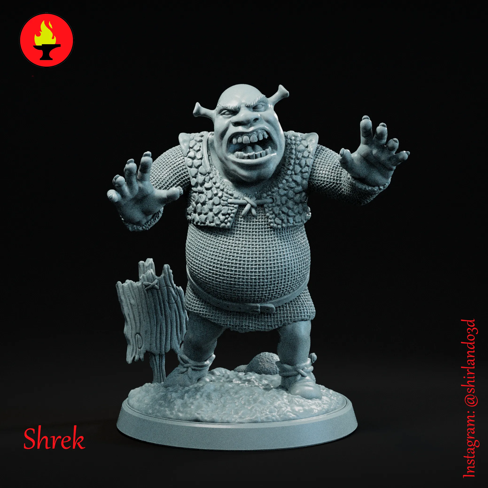 Board Games & Card Games STL Download - Shrek Ogre Swampby Evil Forge ...