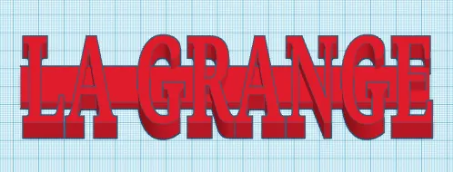 Simple La Grange sign | 3D models download | Creality Cloud