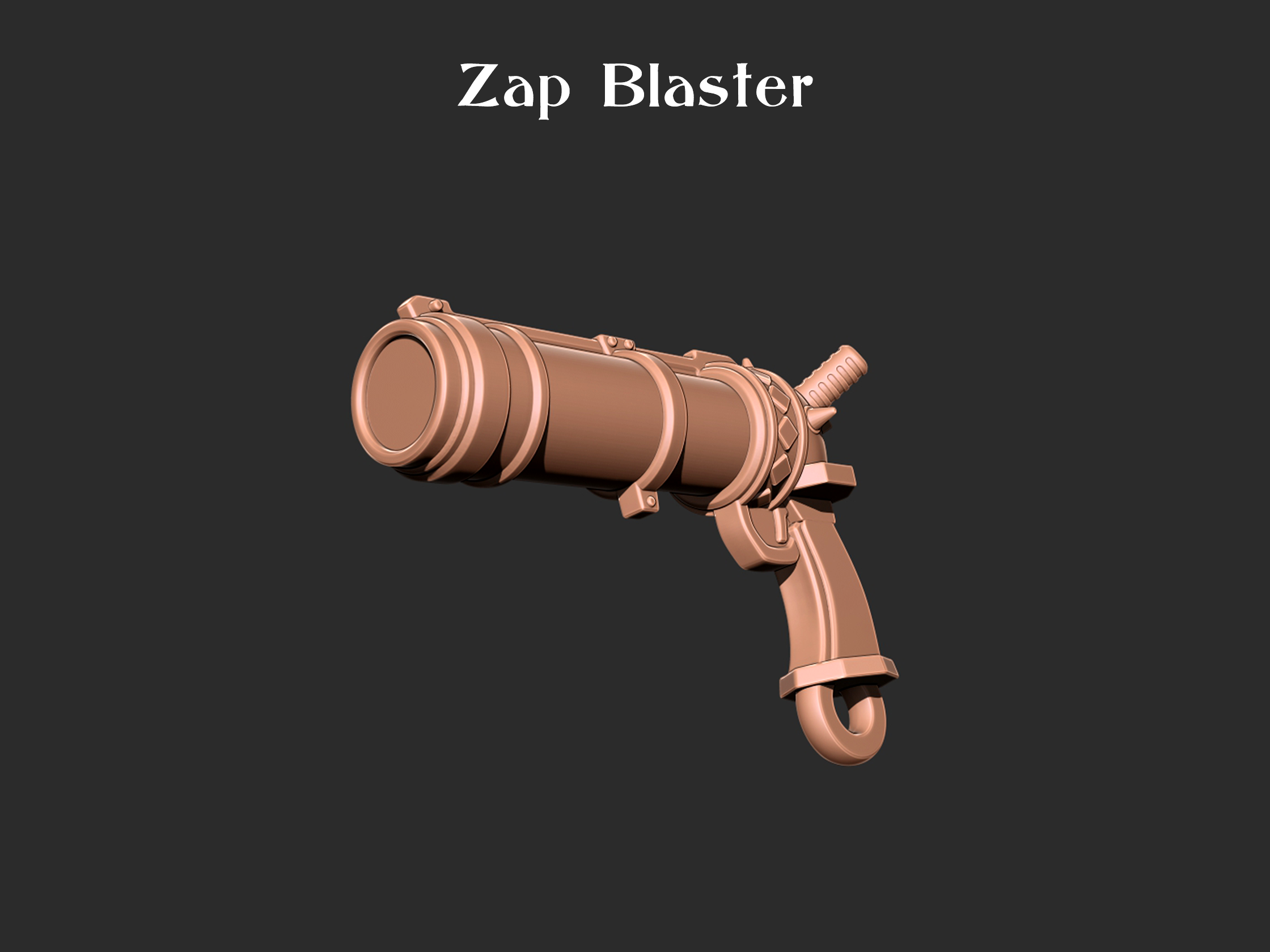 Zap Blaster from Jinx 3d print model | 3D models download | Creality Cloud