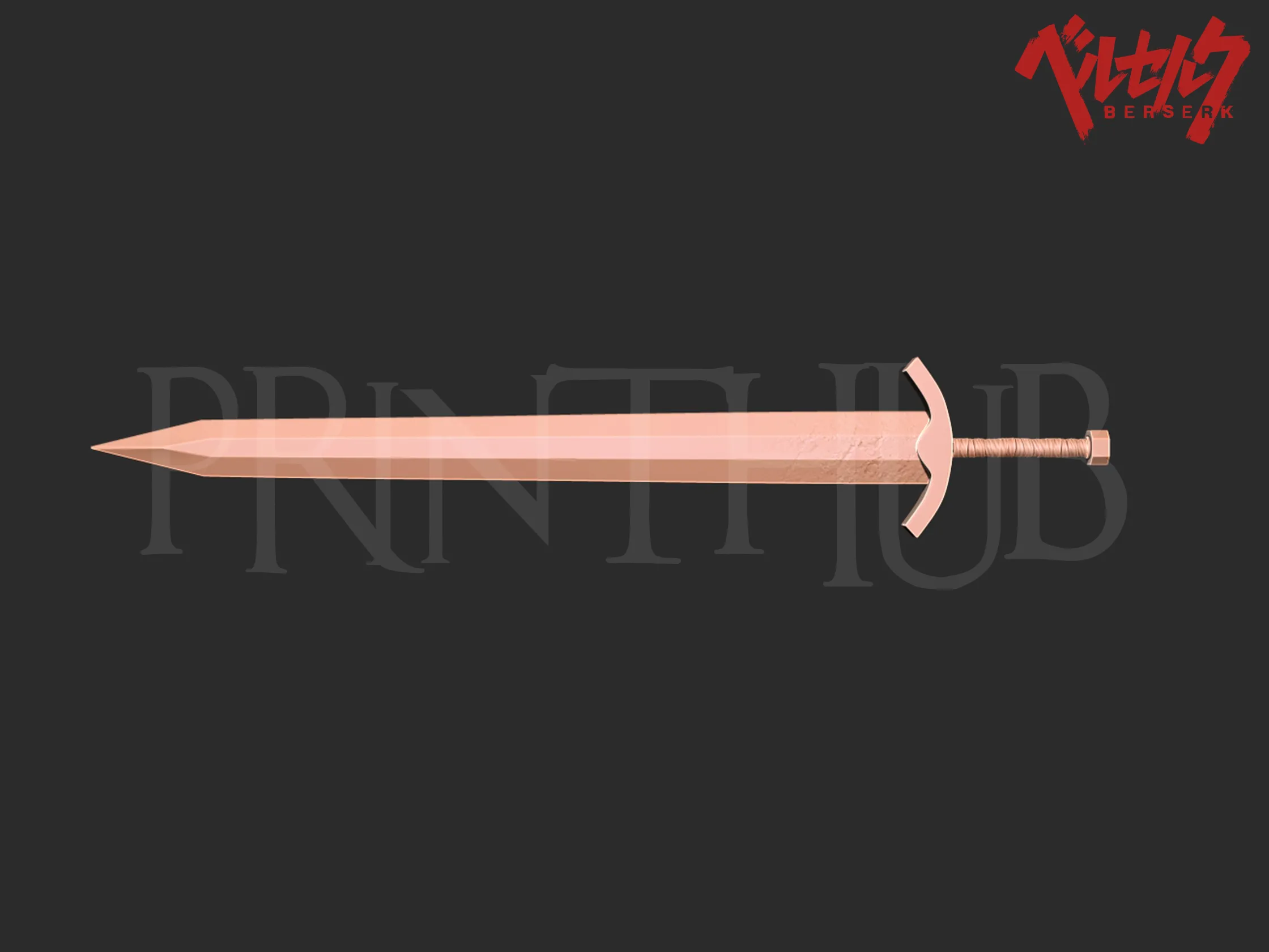 Cosplay STL Download - Guts Godot 2nd Sword cosplay berserkby Printhub