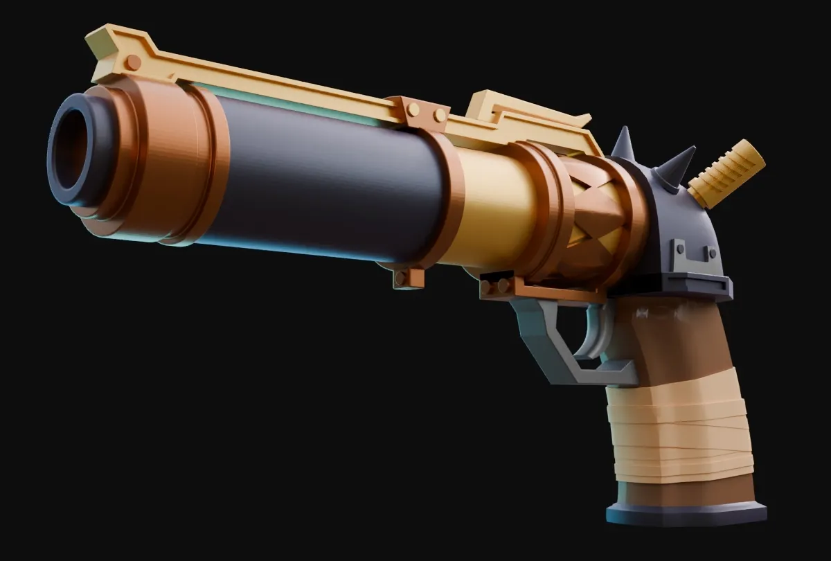 Cosplay STL Descarga - Jinx Zapper Pistol League of Legends Arcane Fan ...