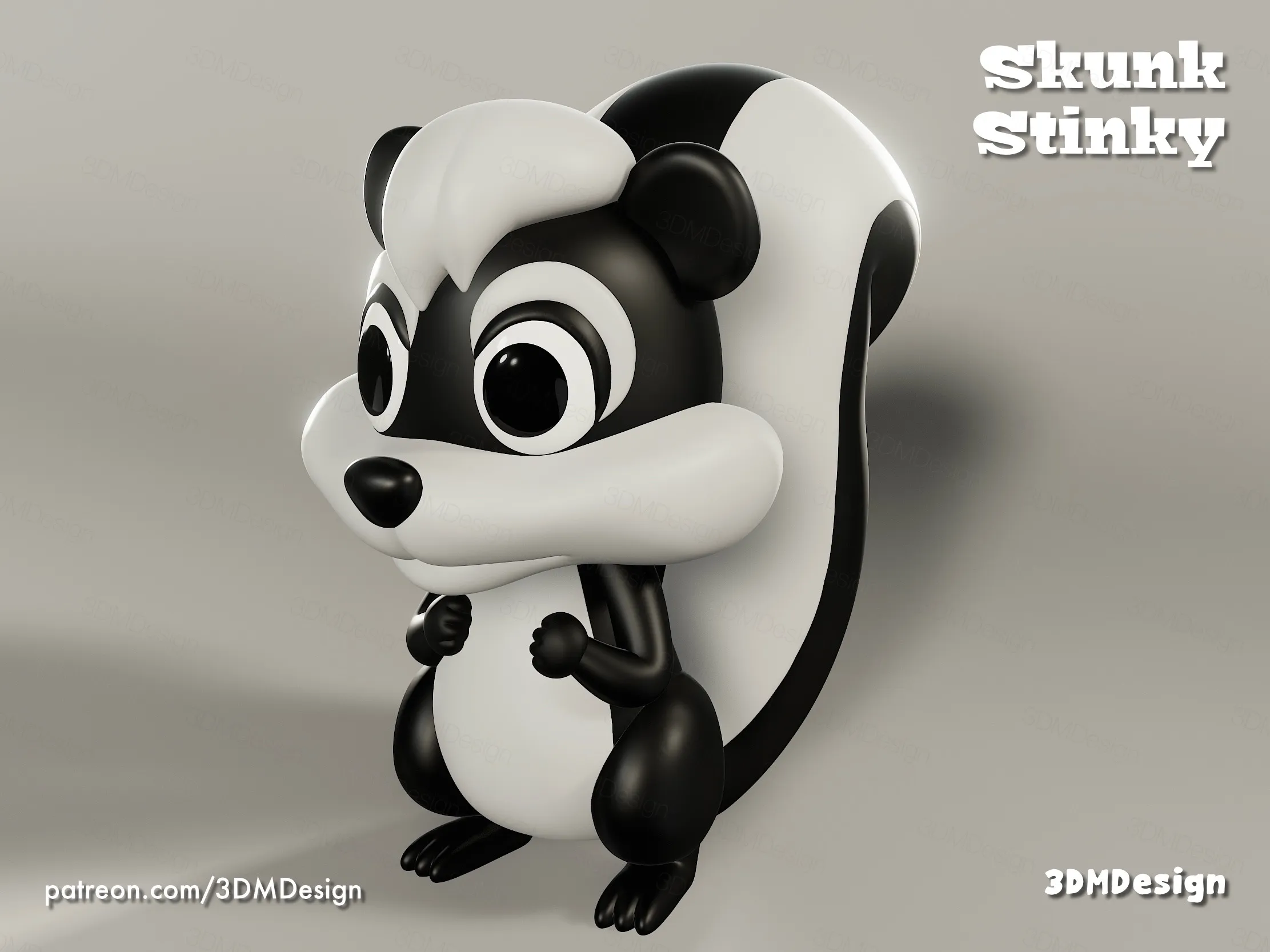 3D Printer Files | 3MF File | Skunk Stinky 🦨💨 | Creality Cloud