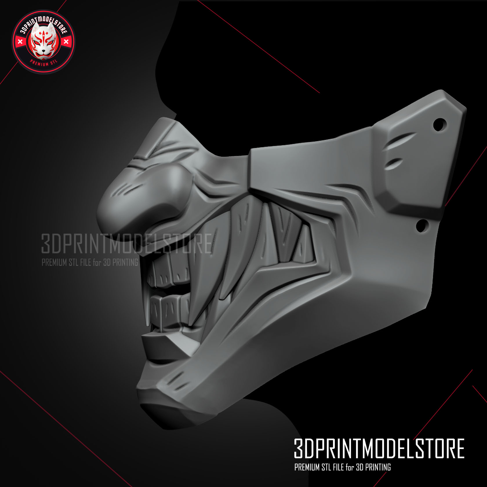 Ninja Kamui Mask - Higan Cosplay Oni Samurai | 3D models download ...