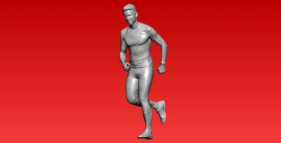 Sports & Exercise Equipment STL Download - Boy jogging - Sports model ...