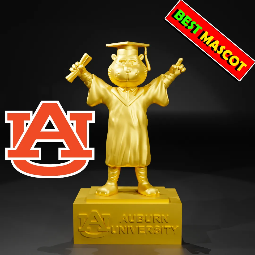 Other STL Download - GRADUATION MASCOT AUBURN UNIVERSITY - 3D PRINTby ...
