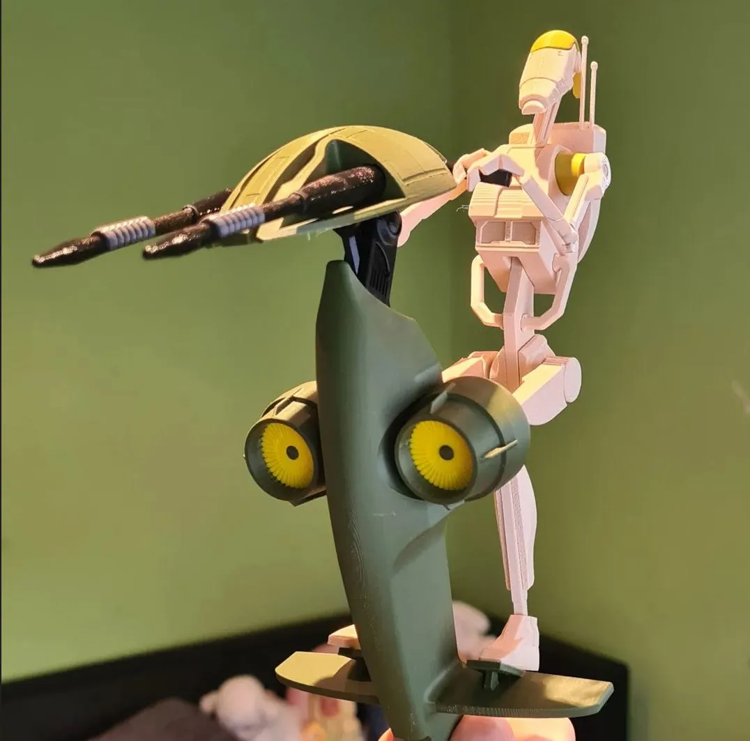 3D Printer Files | 3MF File | Star Wars STAP Kit Card | Creality Cloud