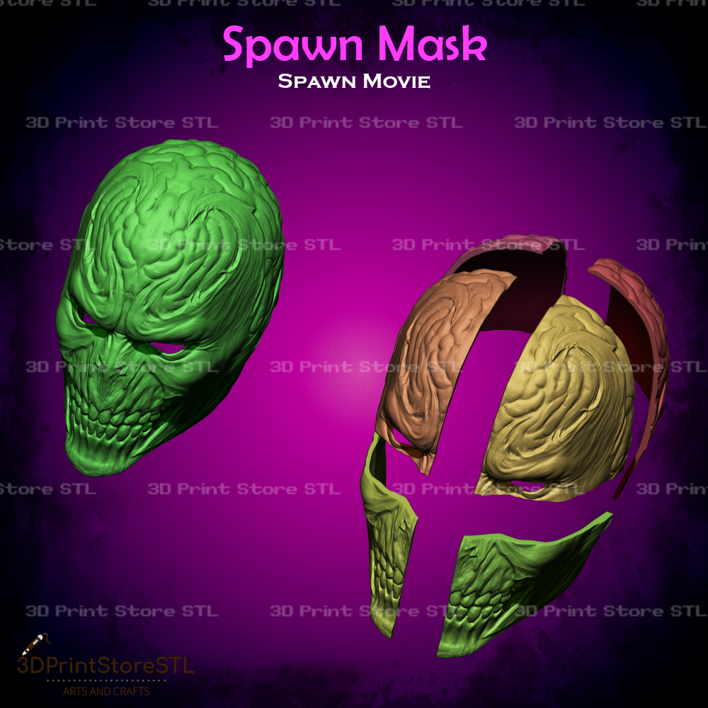 Spawn Mask Cosplay Spawn Movie - STL File | 3D-Modelle herunterladen ...