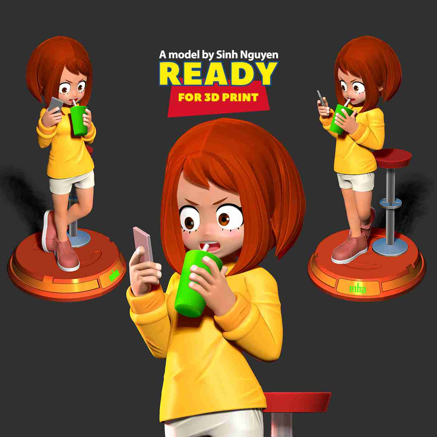 Kid Ochaco Uraraka | 3D models download | Creality Cloud