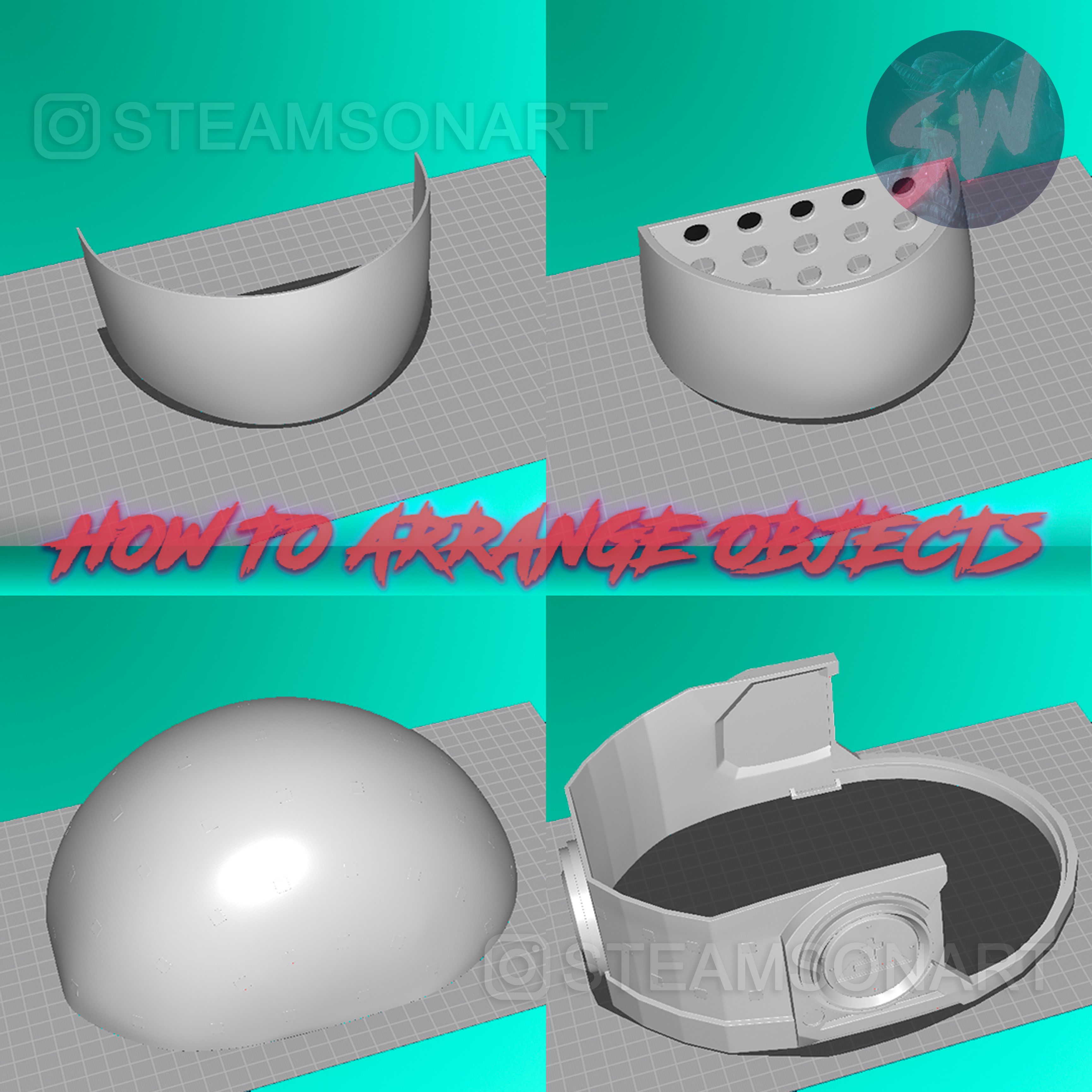 Helmet of Lord Mercury from Band Priest V2.0 (STL) | 3D models download ...