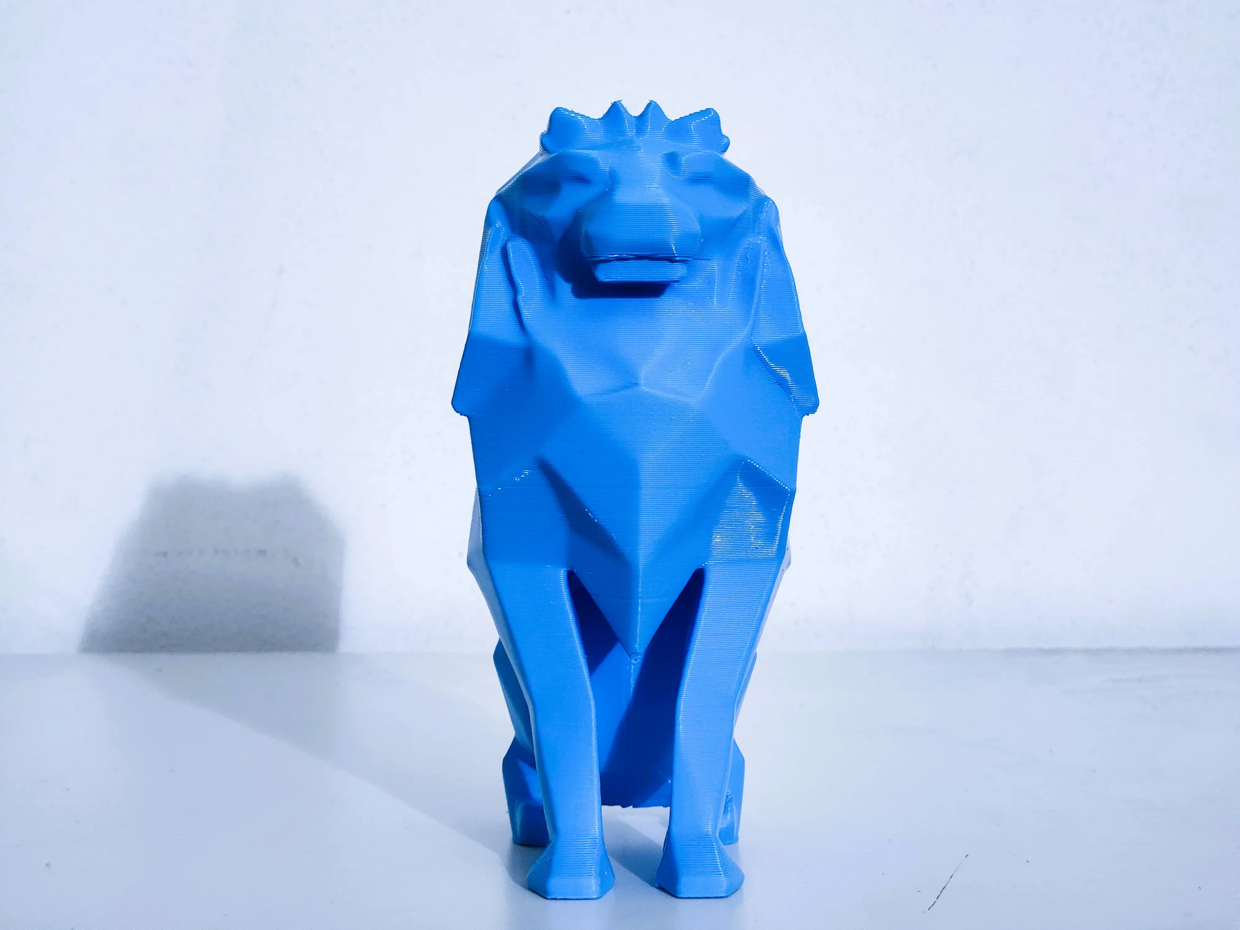 3D Printer Files | 3MF File | Lion faceted-low poly statue | Creality Cloud