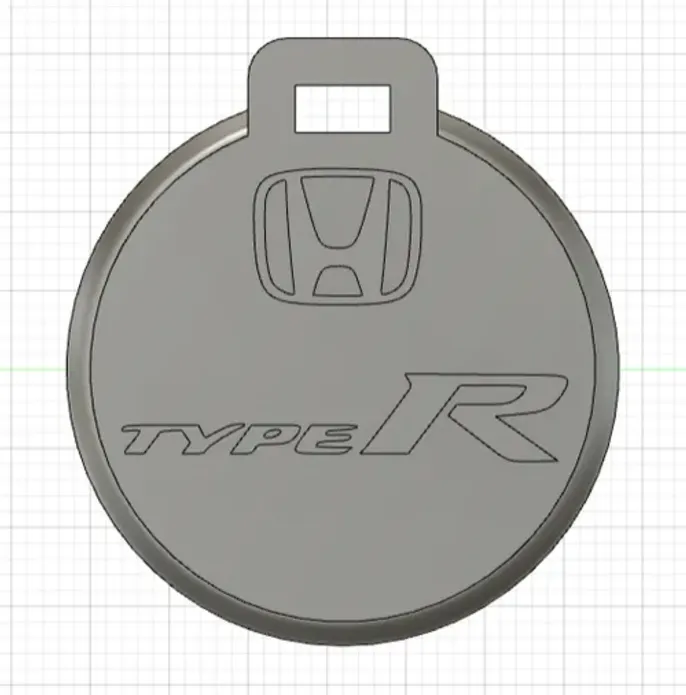 Free Other STL Download - Pendentif porte clé Honda Type R / Honda Type ...