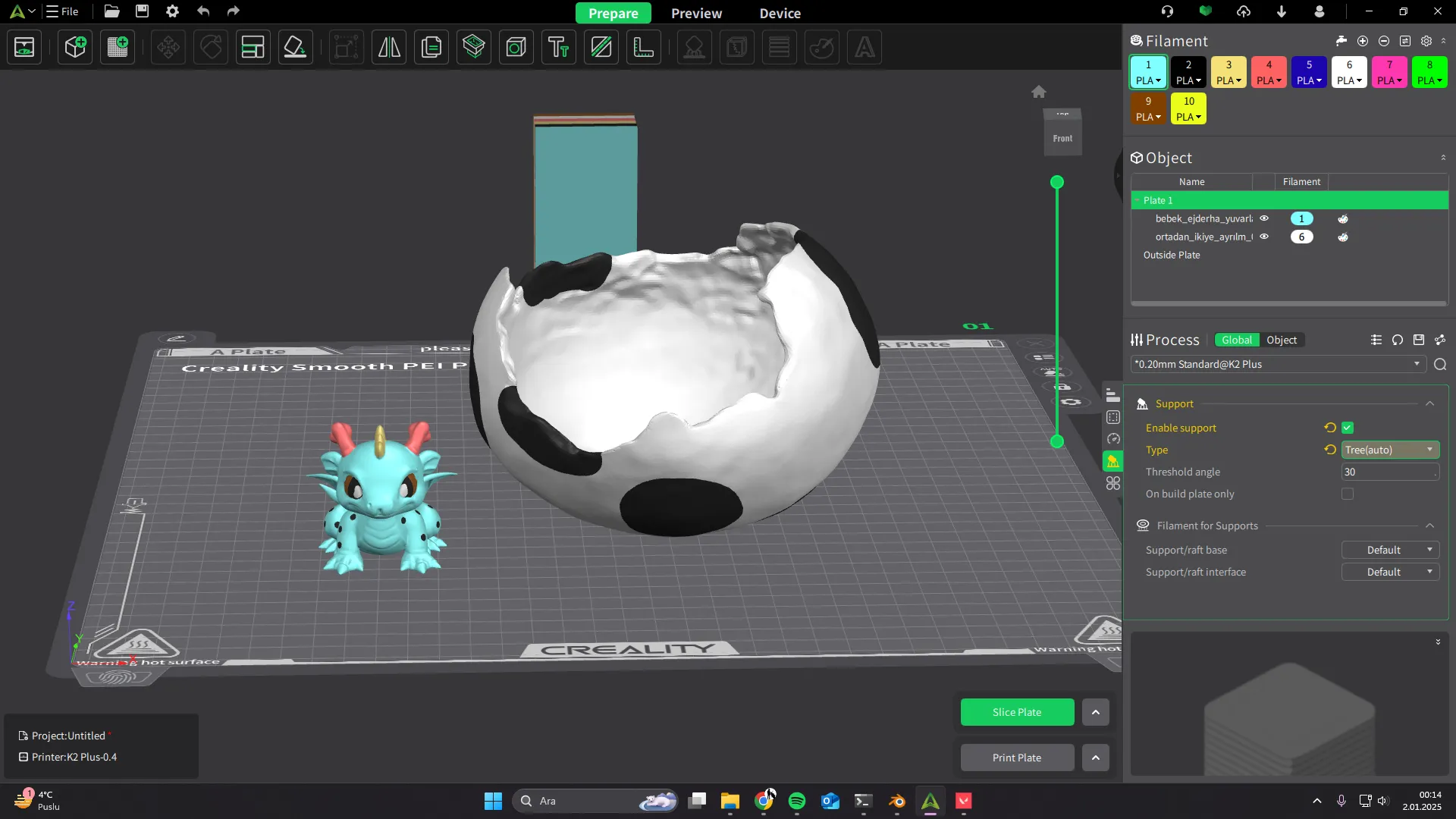 Other STL Download - Cute Baby Dragon Hatching fromby Meot.3d