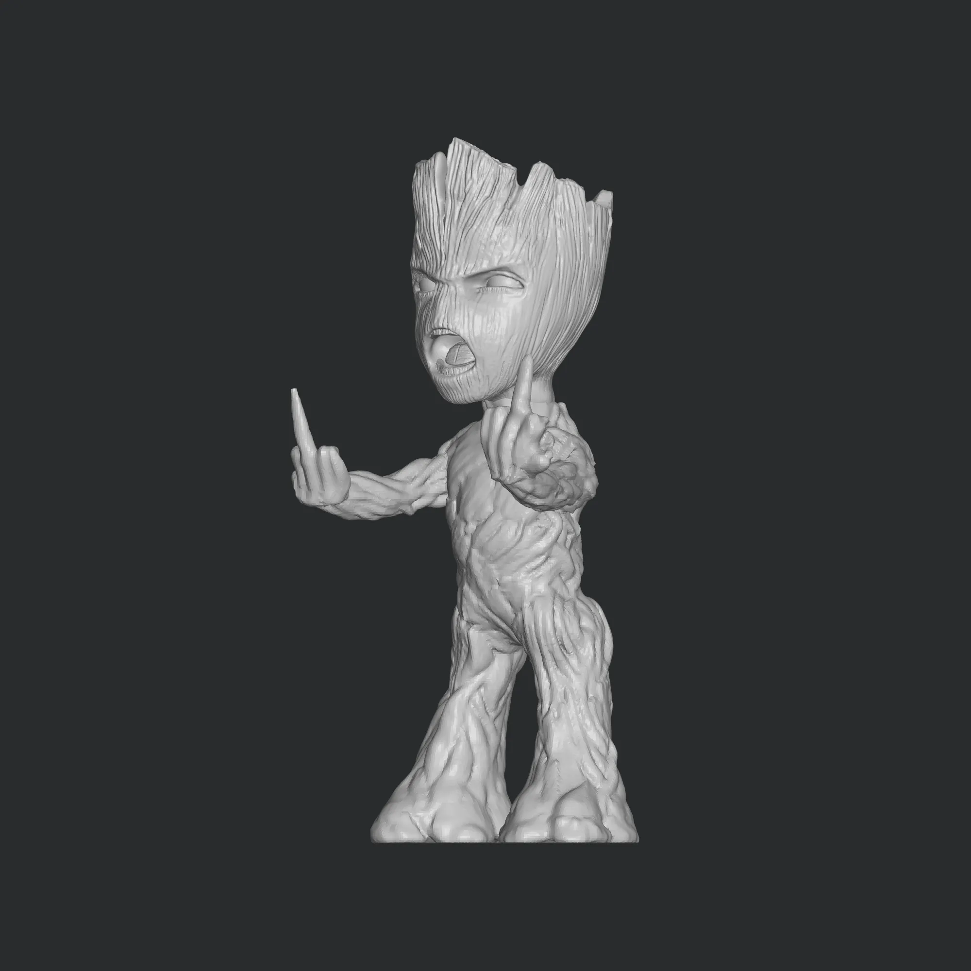 Characters & Creatures STL Download - Angry Groot stl file 3d printing ...