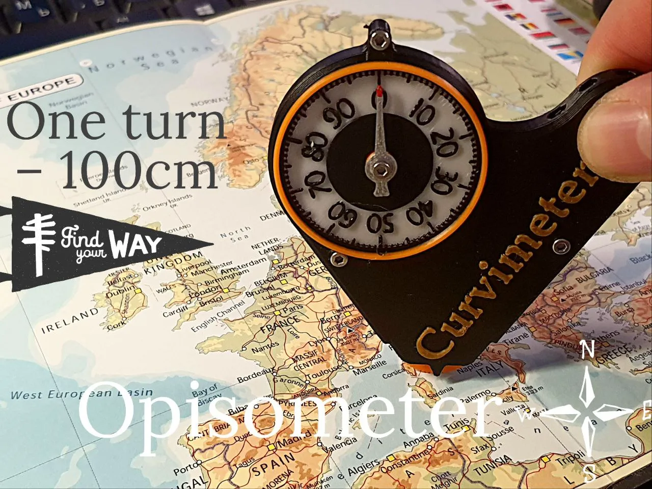 Free Stationery & Learning Tools STL Download - Opisometer / Curvimeter ...