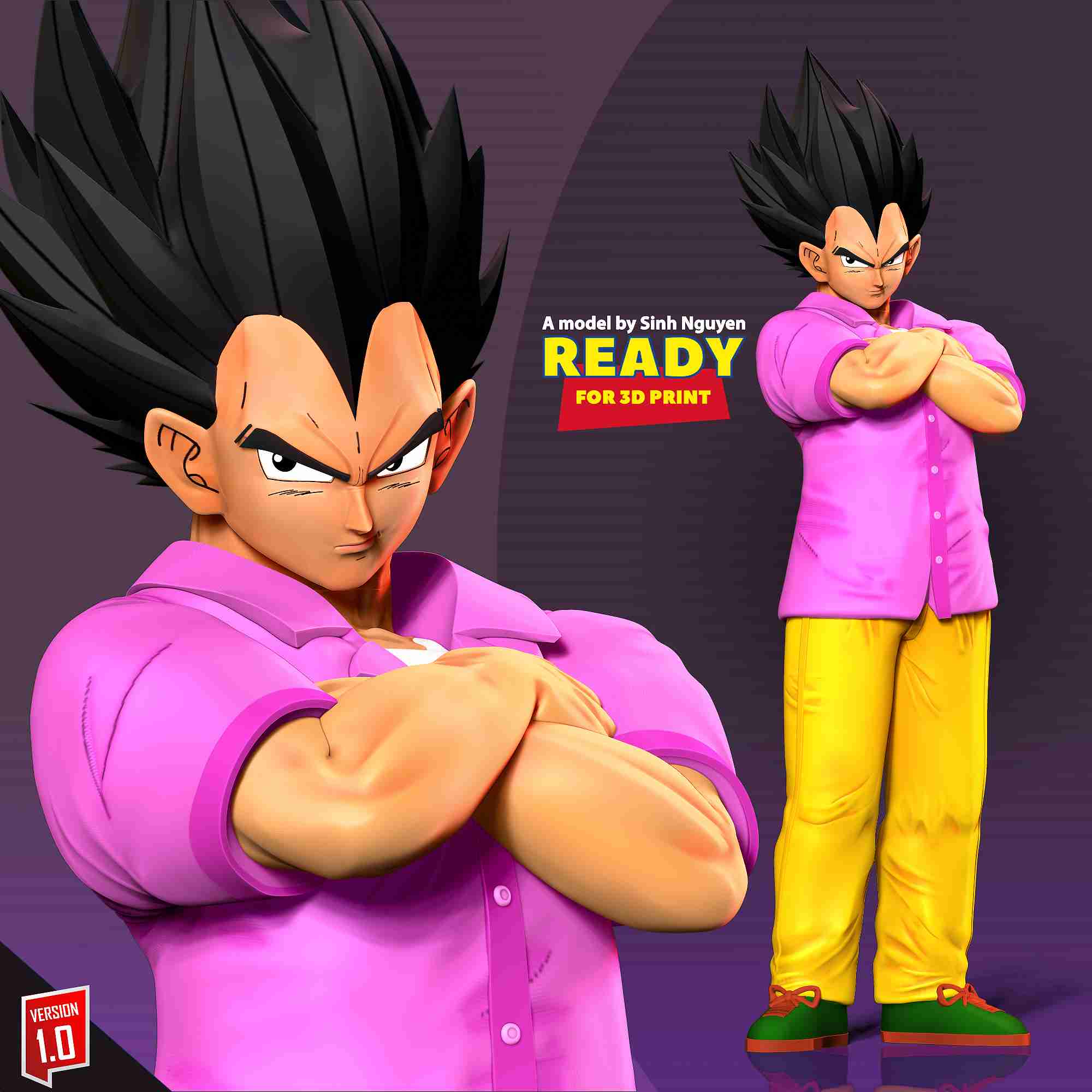 Badman Vegeta - Dragon Ball Fanart | 3D models download | Creality Cloud