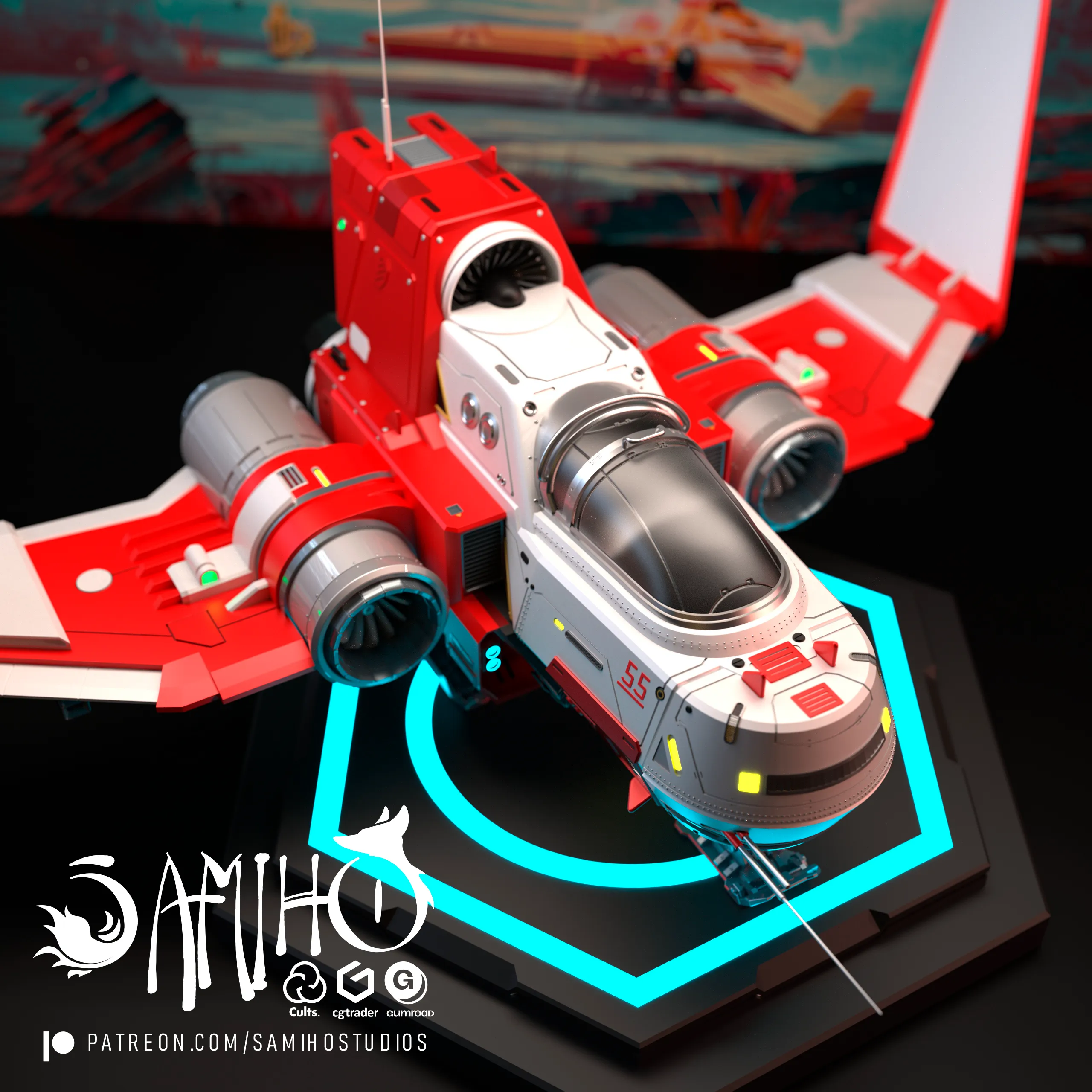 Vehicles & Machinery STL Download - Samiho Studios - Radiant Pillar BC1 ...