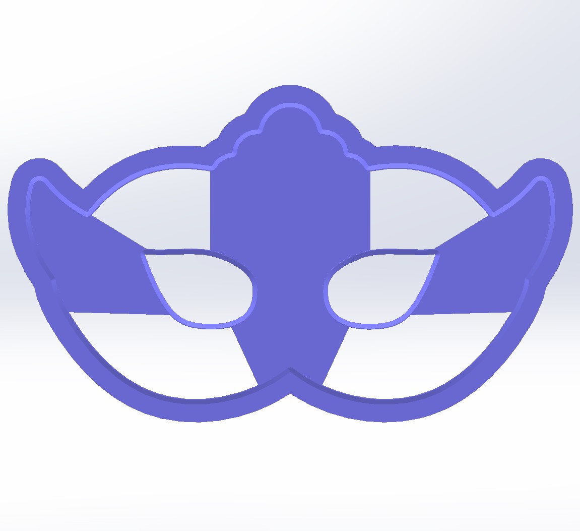 Carnival mask cookie cutter | 3D models download | Creality Cloud