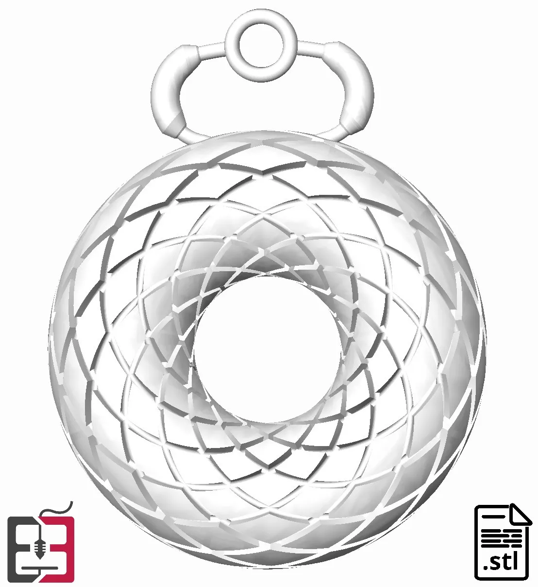 Test Models STL Download - Rodin Coil Torus .STL 60 x 20 mm. with ...