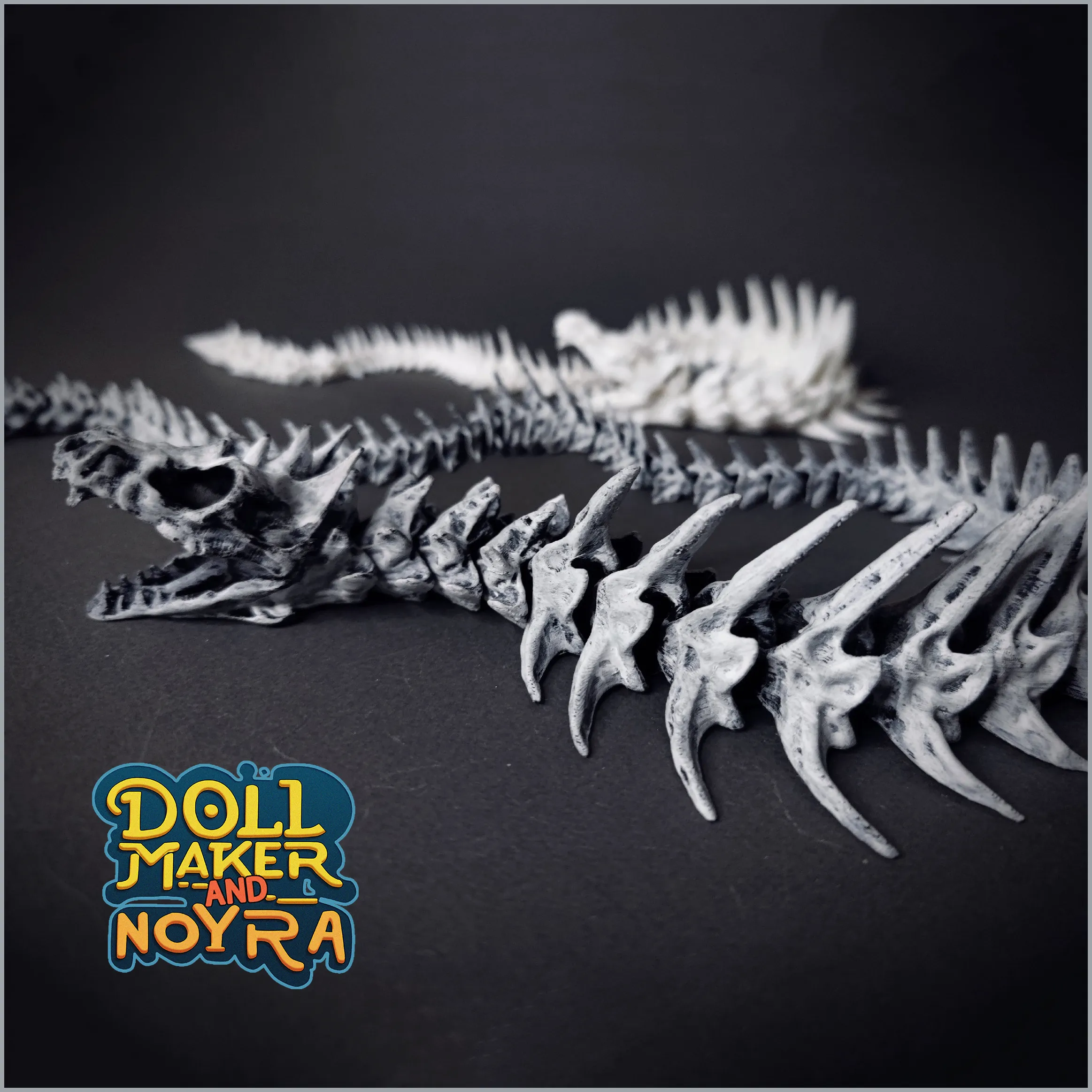 Characters & Creatures STL Download - Articulated snake skeletonby Doll ...