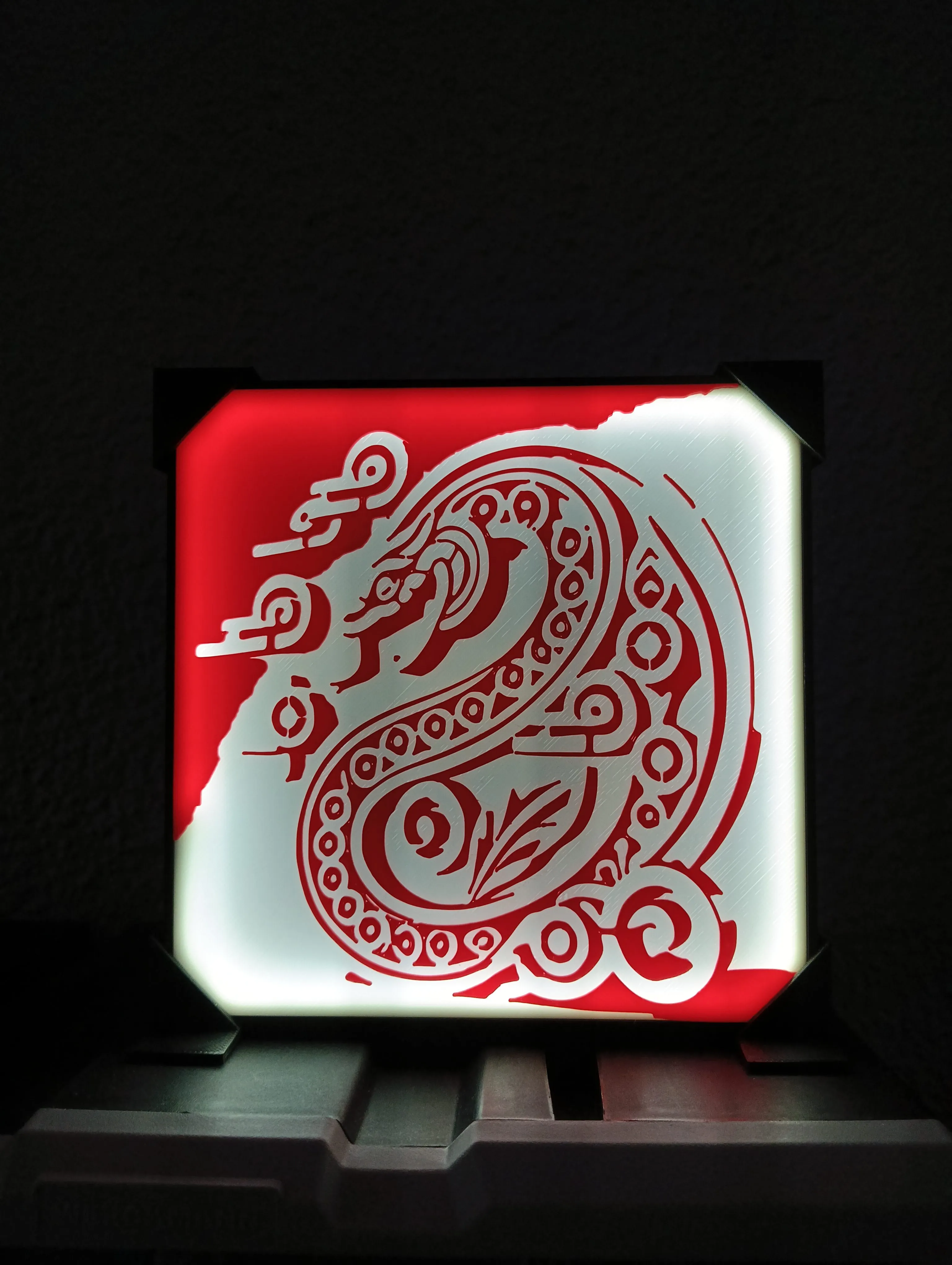 Snake New Years Lamp (CH) With Easy Solution To Change Front | 3D ...