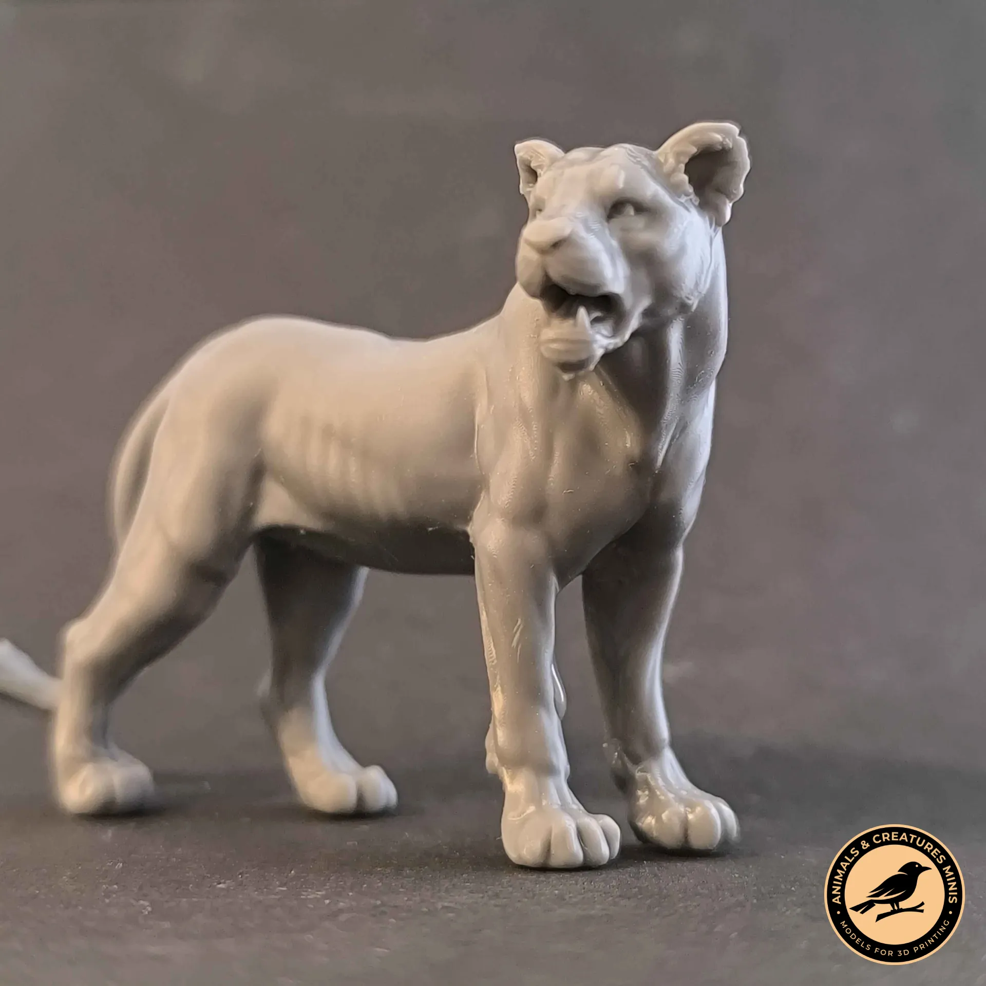 Characters & Creatures STL Download - Lionessby YellowDay