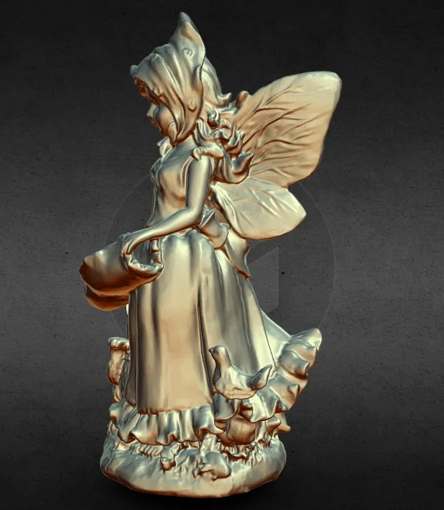 Home Decorations & Ornaments STL Download - angel with rabit spring ...