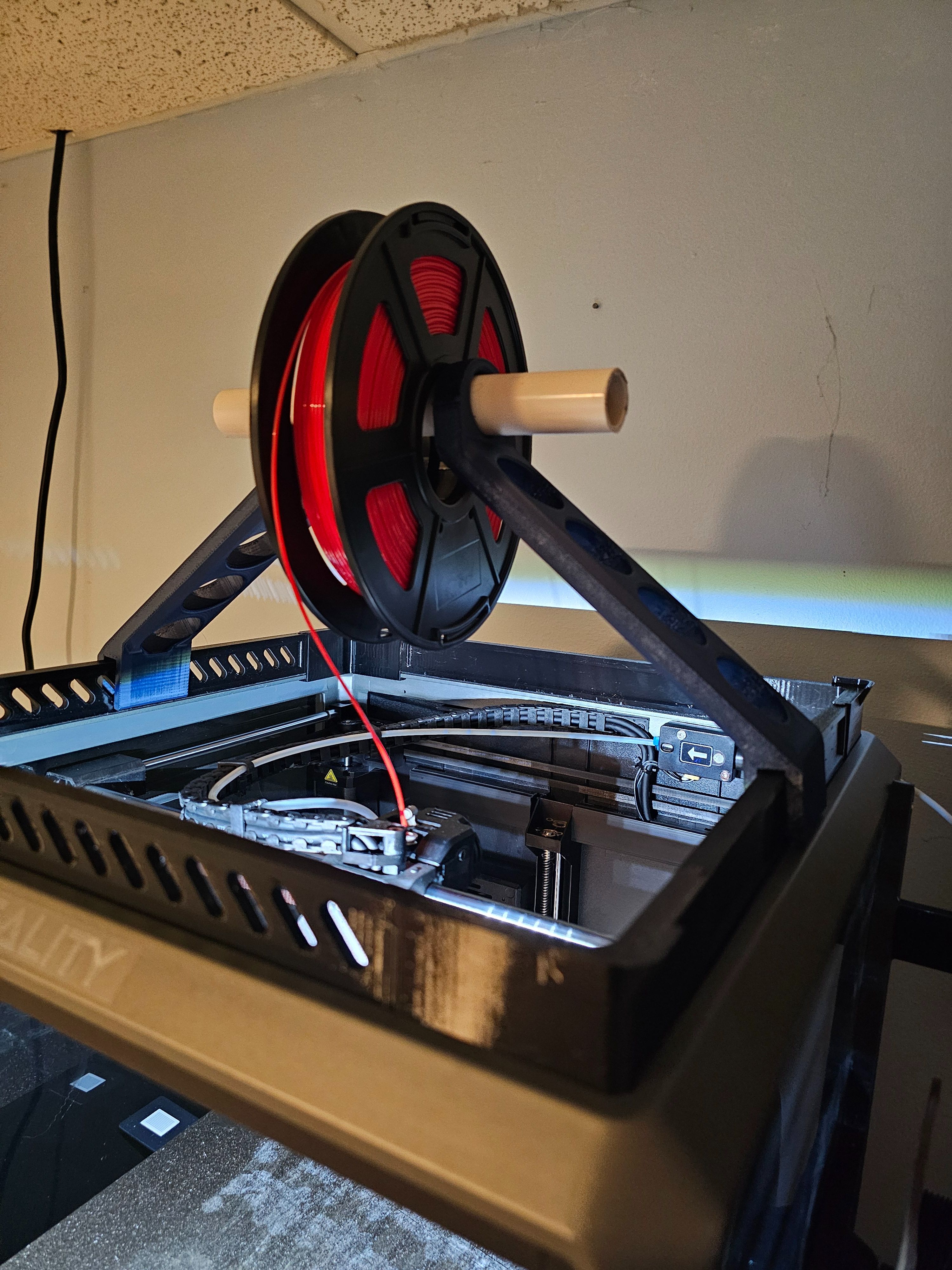 K1 Max top filament holder for 30mm raiser | 3D models download ...